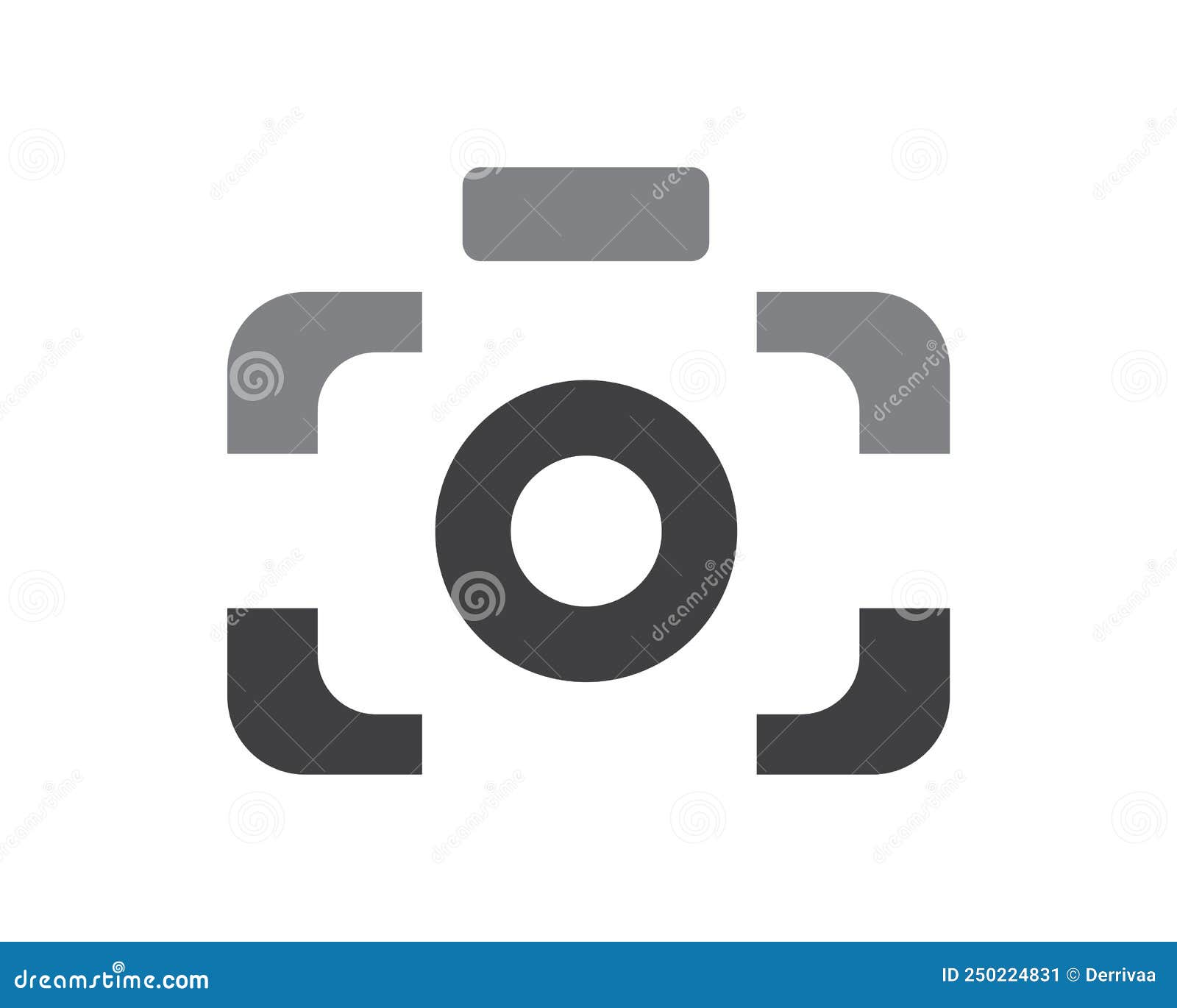 Simple Camera Viewfinder and Photography Symbolization Stock Vector ...