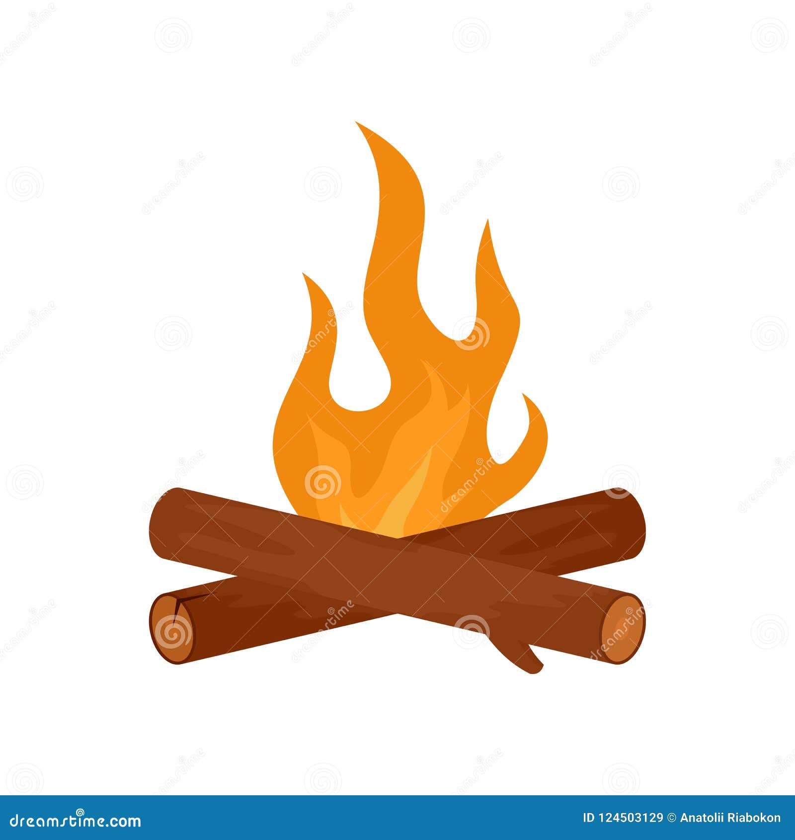 Simple Camp Fire Icon, Flat Style Stock Illustration - Illustration of ... Simple Camp Fire Icon, Flat Style Stock Illustration - Illustration of ...