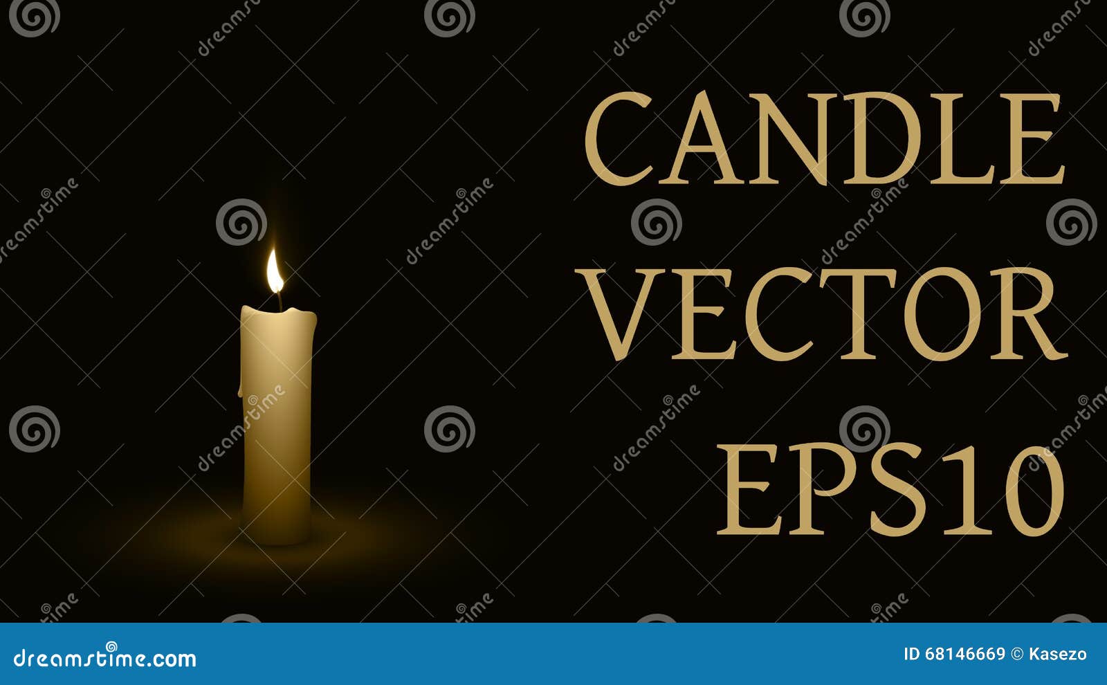 Simple candle design stock vector. Illustration of light - 68146669
