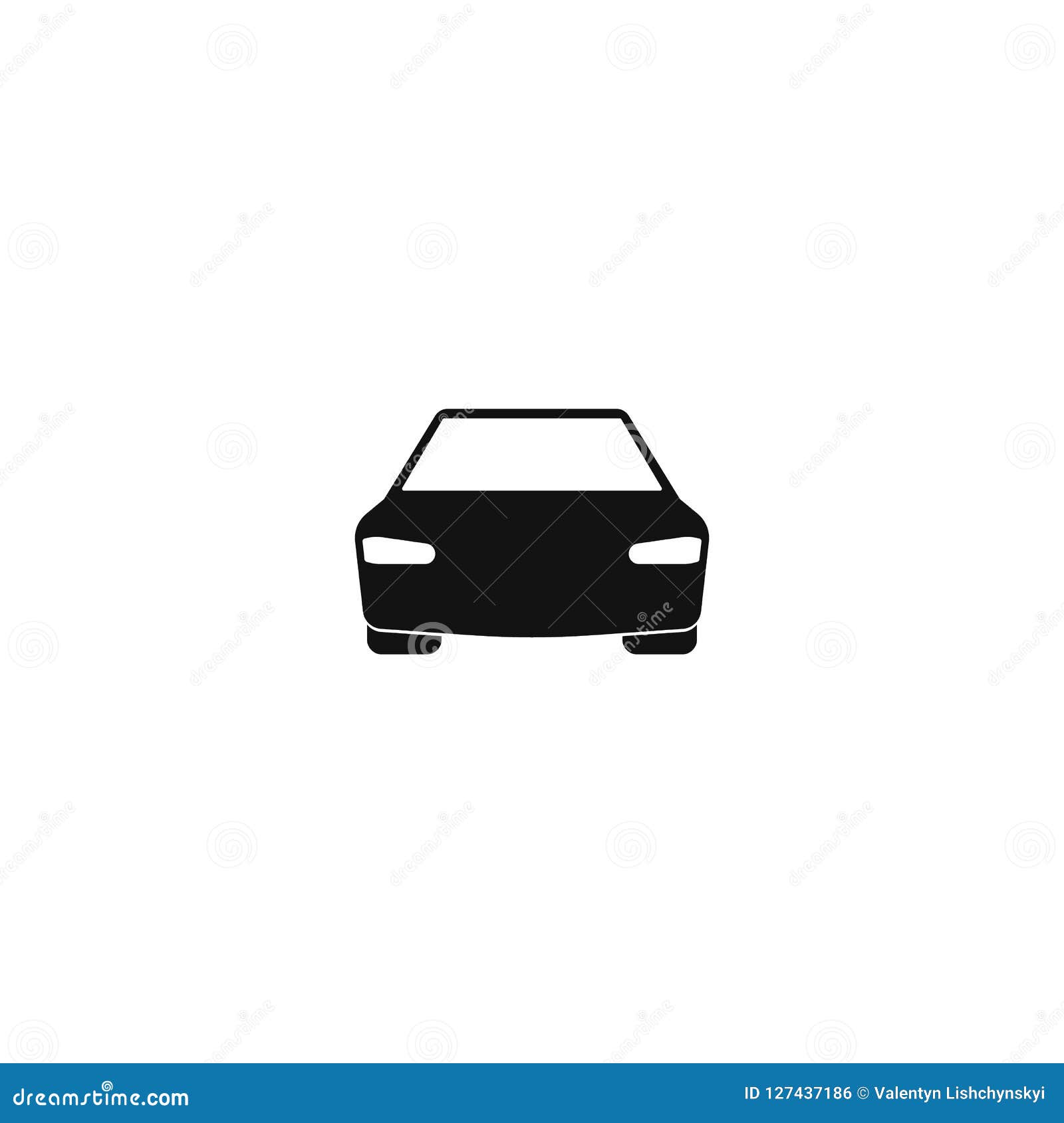 Simple Car Icon. Modern Design on White Background Stock Illustration ...