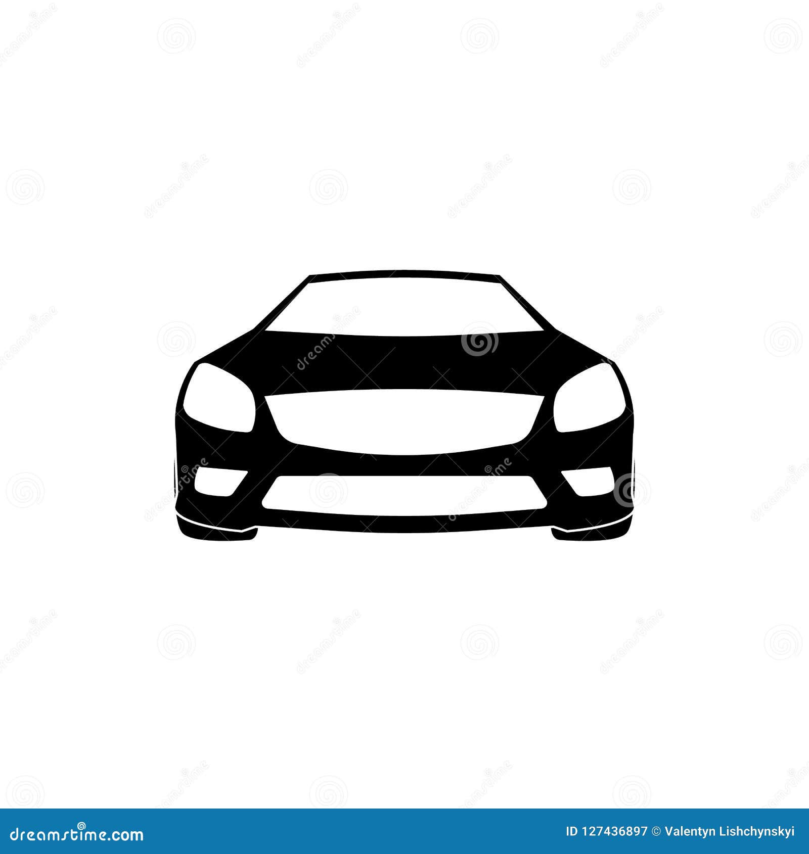 Simple Car Icon. Modern Design on White Background Stock Vector ...