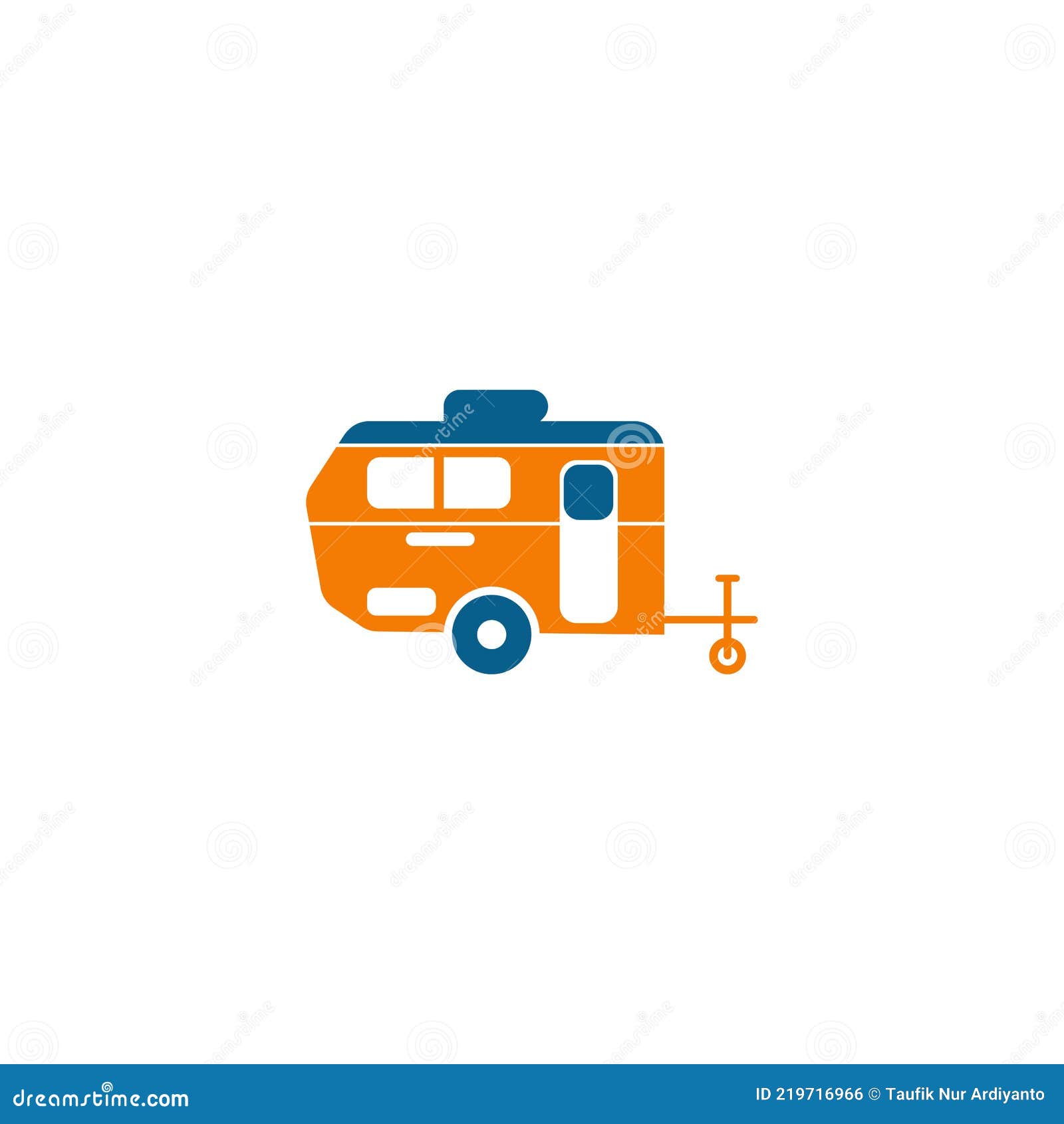 Simple Caravan Mobile Icon Logo Design Vector Stock Vector ...