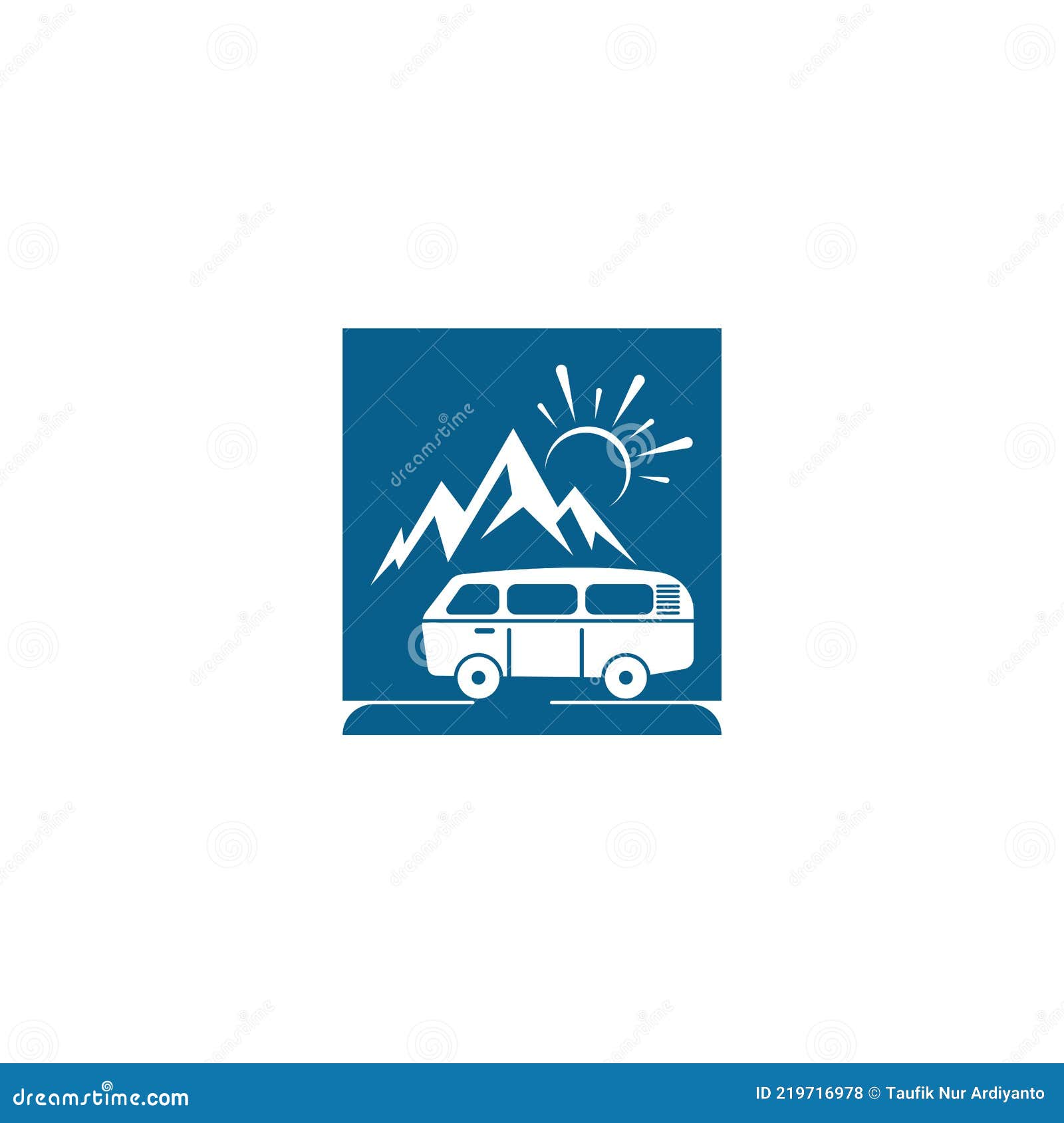 Simple Caravan Mobile Icon Logo Design Vector Stock Vector ...