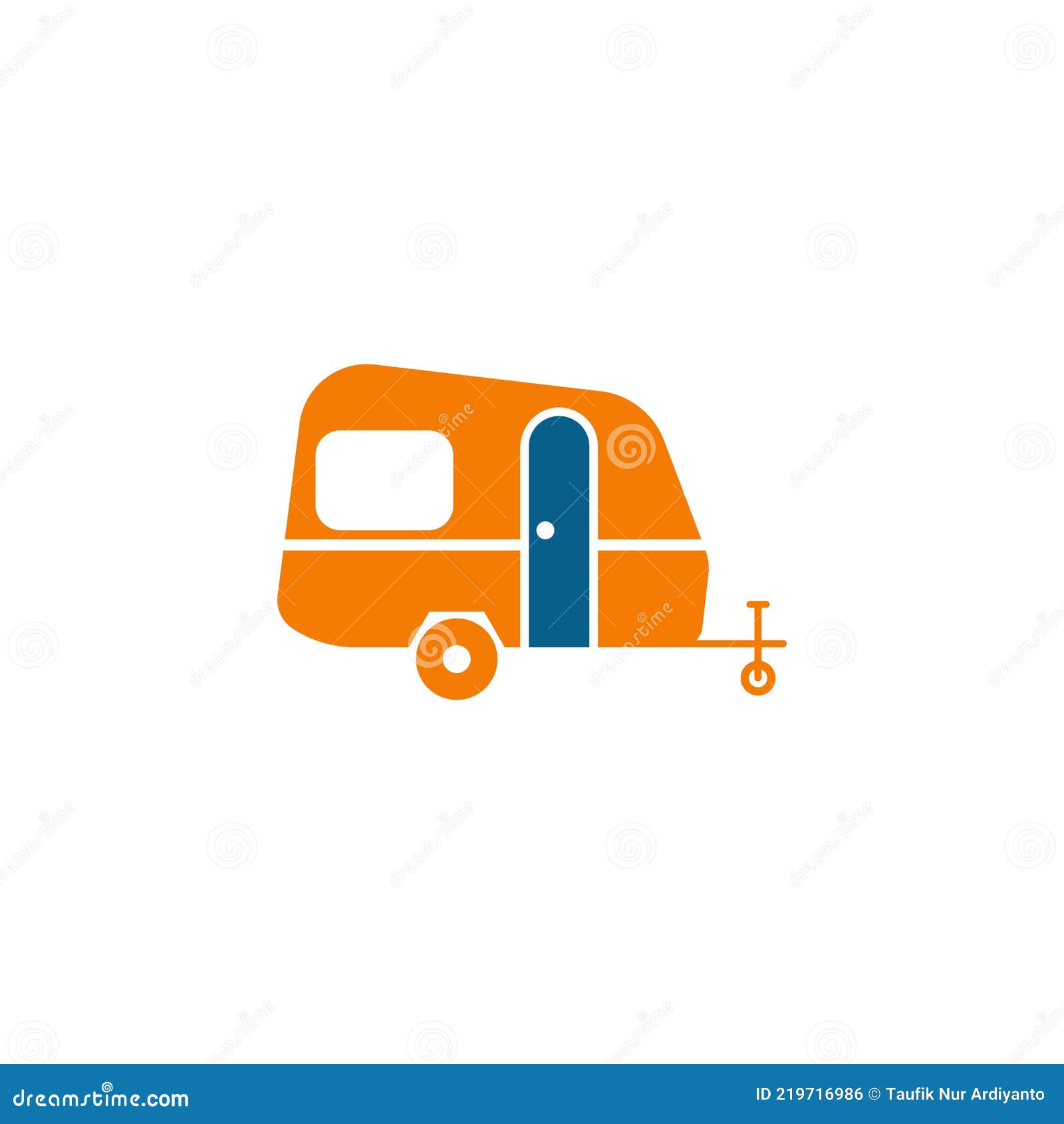 Simple Caravan Mobile Icon Logo Design Vector Stock Vector ...