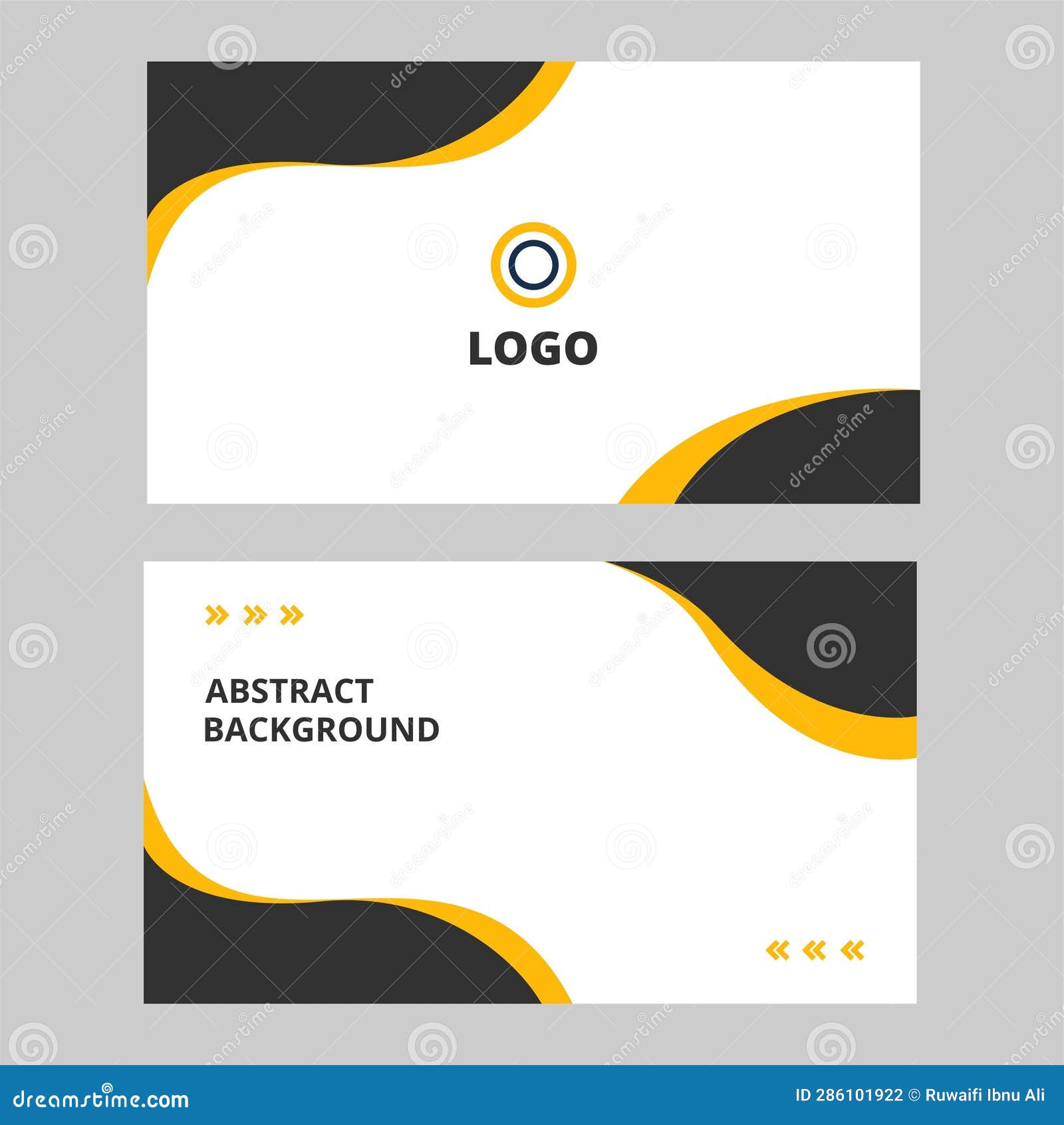 Simple Card Template Design. Vector Background with Abstract Wave ...