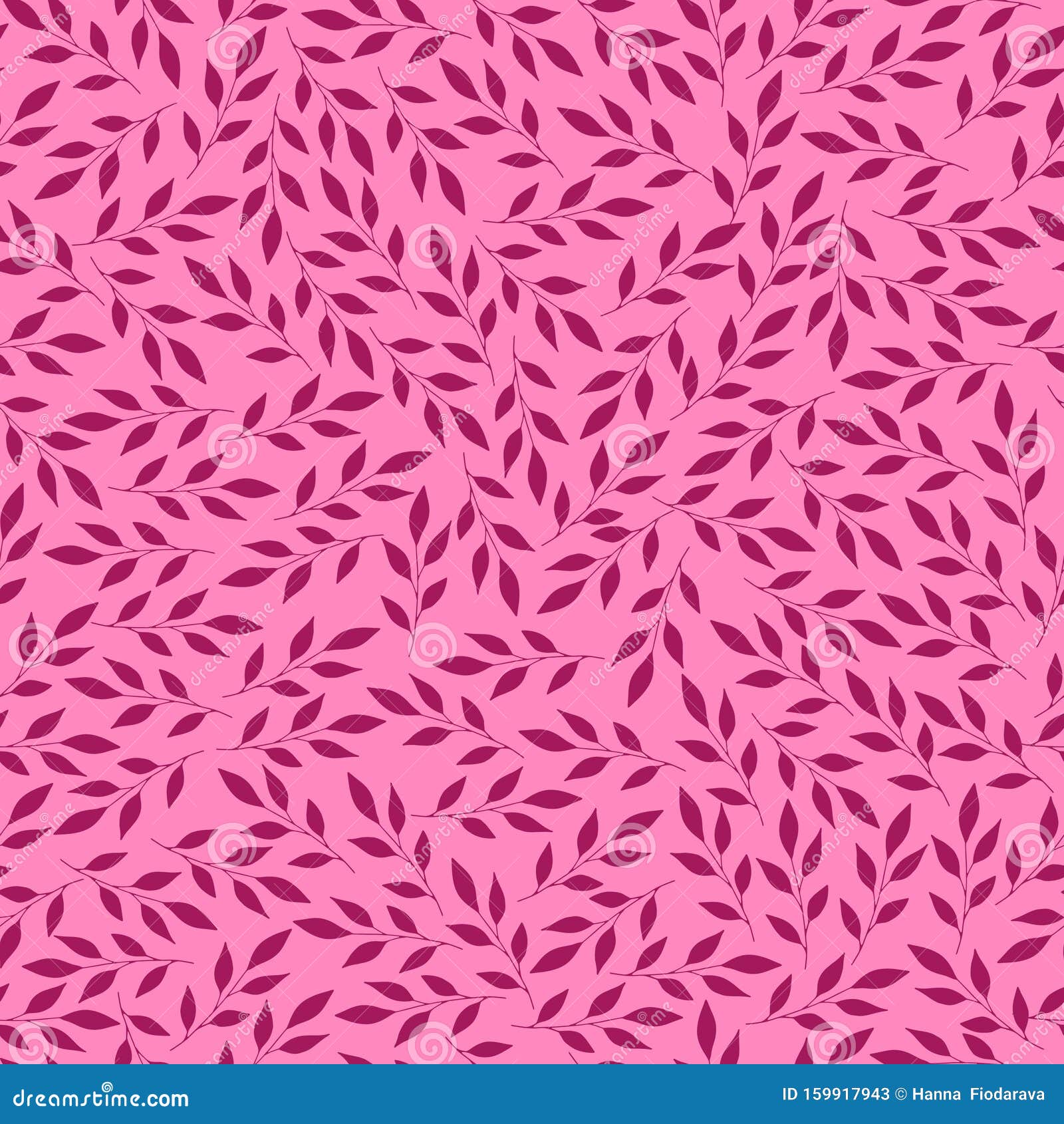 Simple Cartoon Repeating Seamless Pattern with Cute Twigs on a Neutral ...