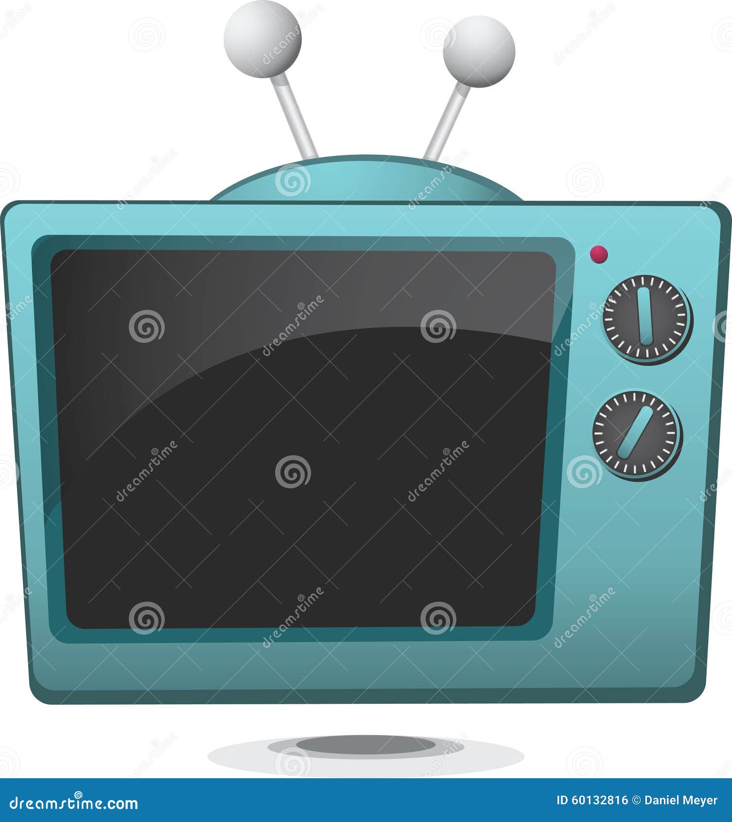 Simple Cartoon Retro Television Set Stock Vector - Image: 60132816