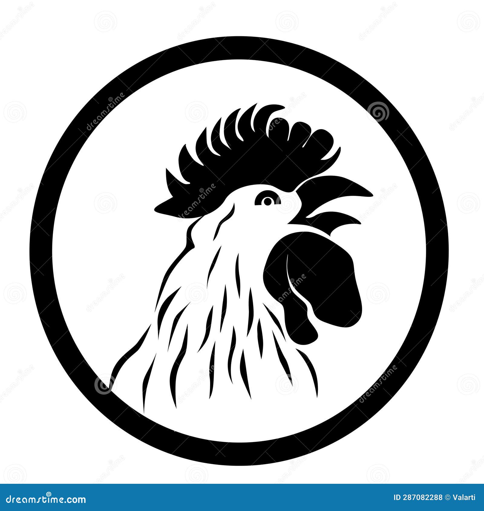 Simple Cartoon Rooster Head, Chicken Head Logo Design Inspiration ...