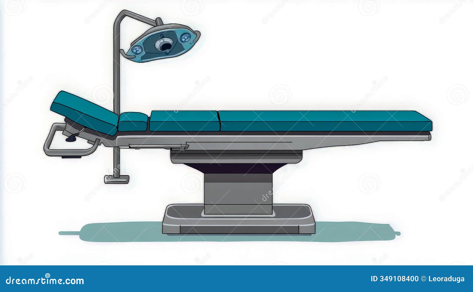 Medical Operating Table Icons Set Cartoon Vector. Medicine Clinic ...