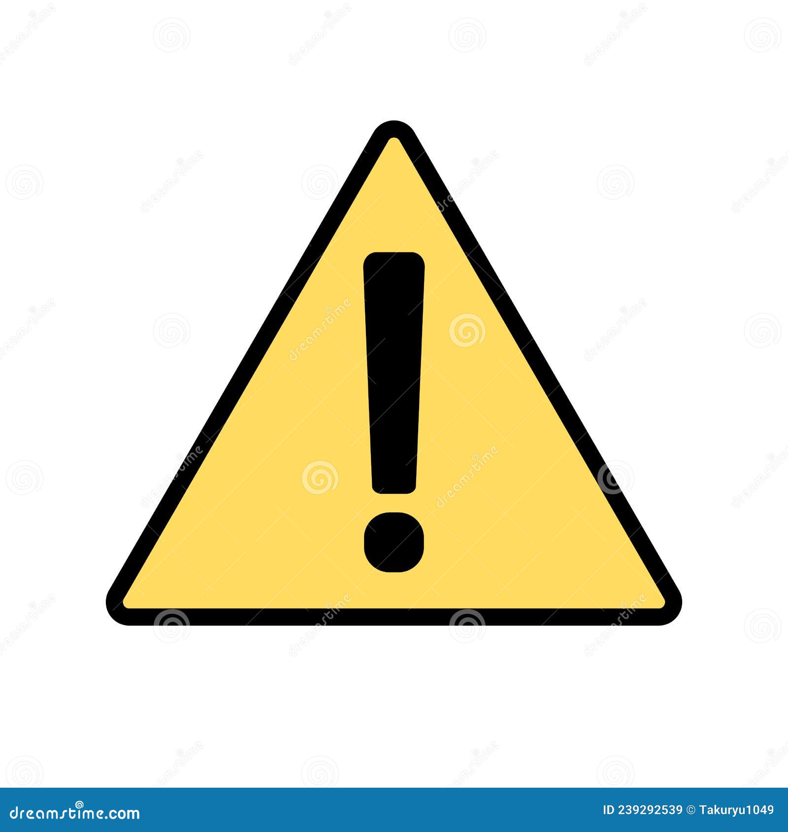 A Simple Caution or Warning Exclamation Icon. Stock Vector ...