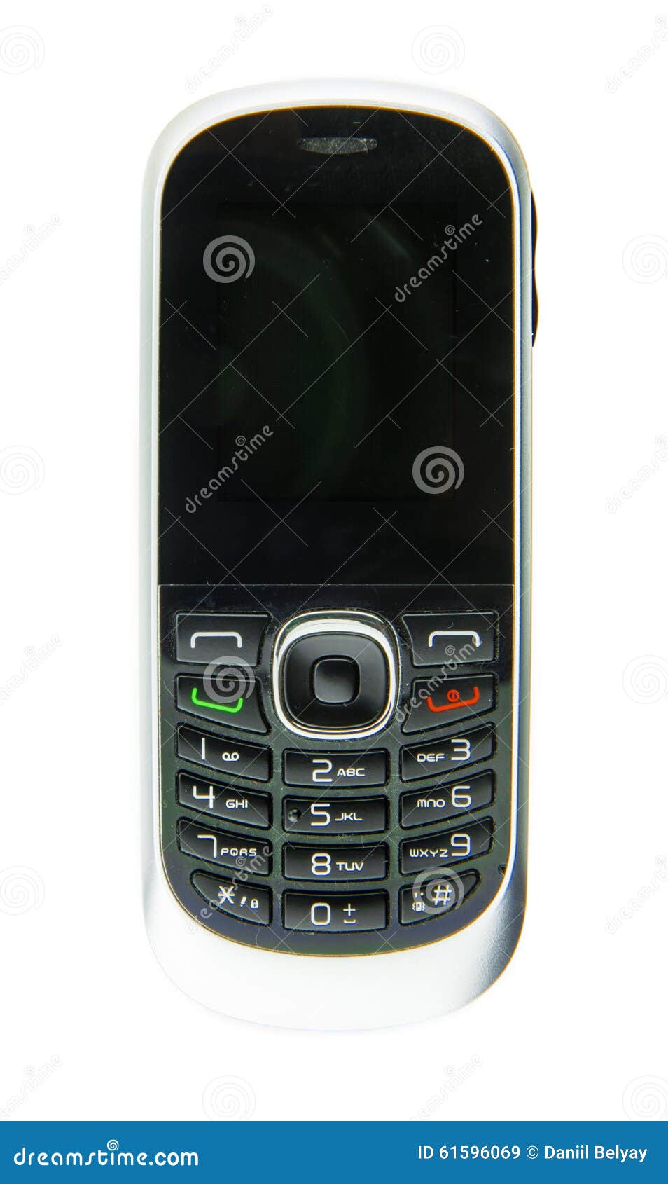 Simple Cell Phone with Buttons Stock Image - Image of portable, mobile ...