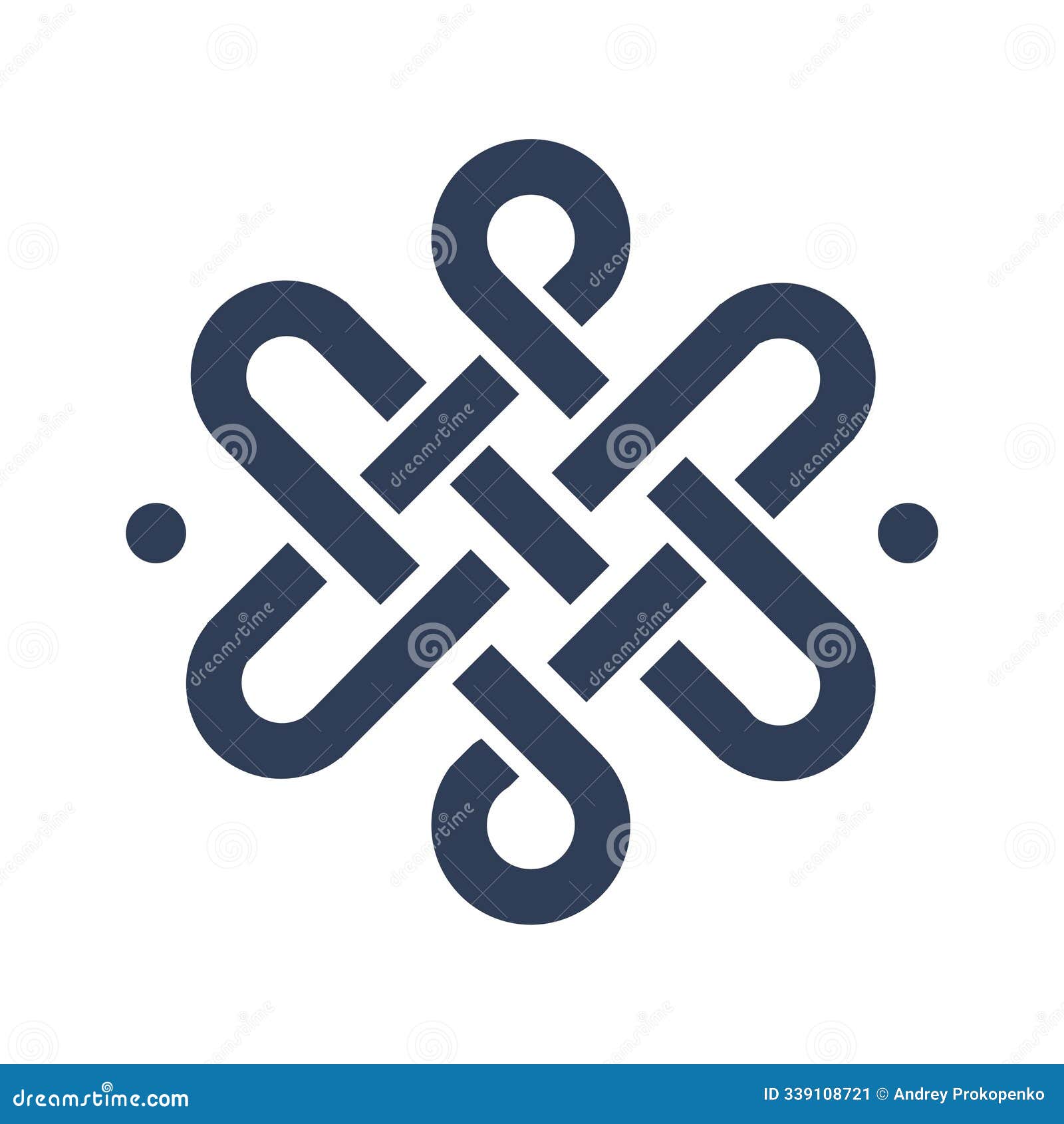 A simple Celtic weave sign stock vector. Illustration of presentation ...