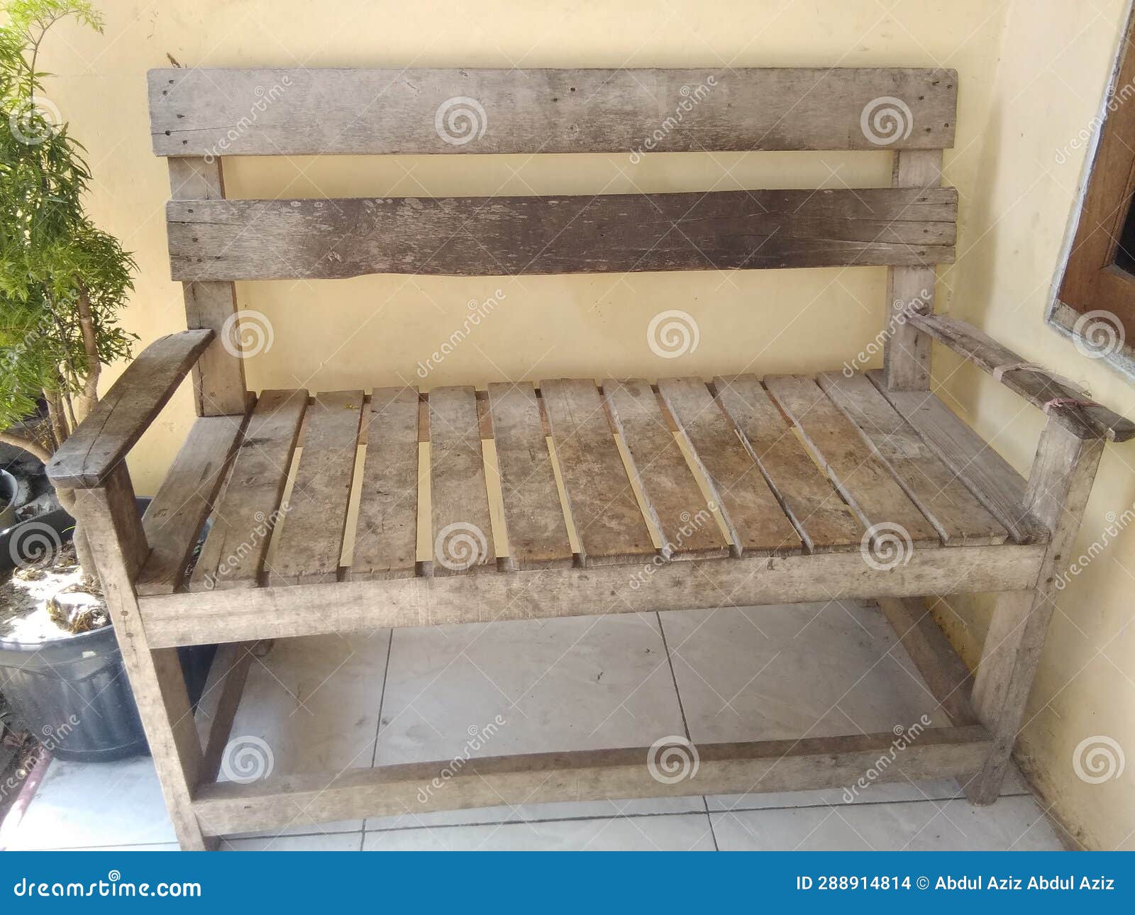 Simple chair stock photo. Image of wall, hardwood, indonesia - 288914814