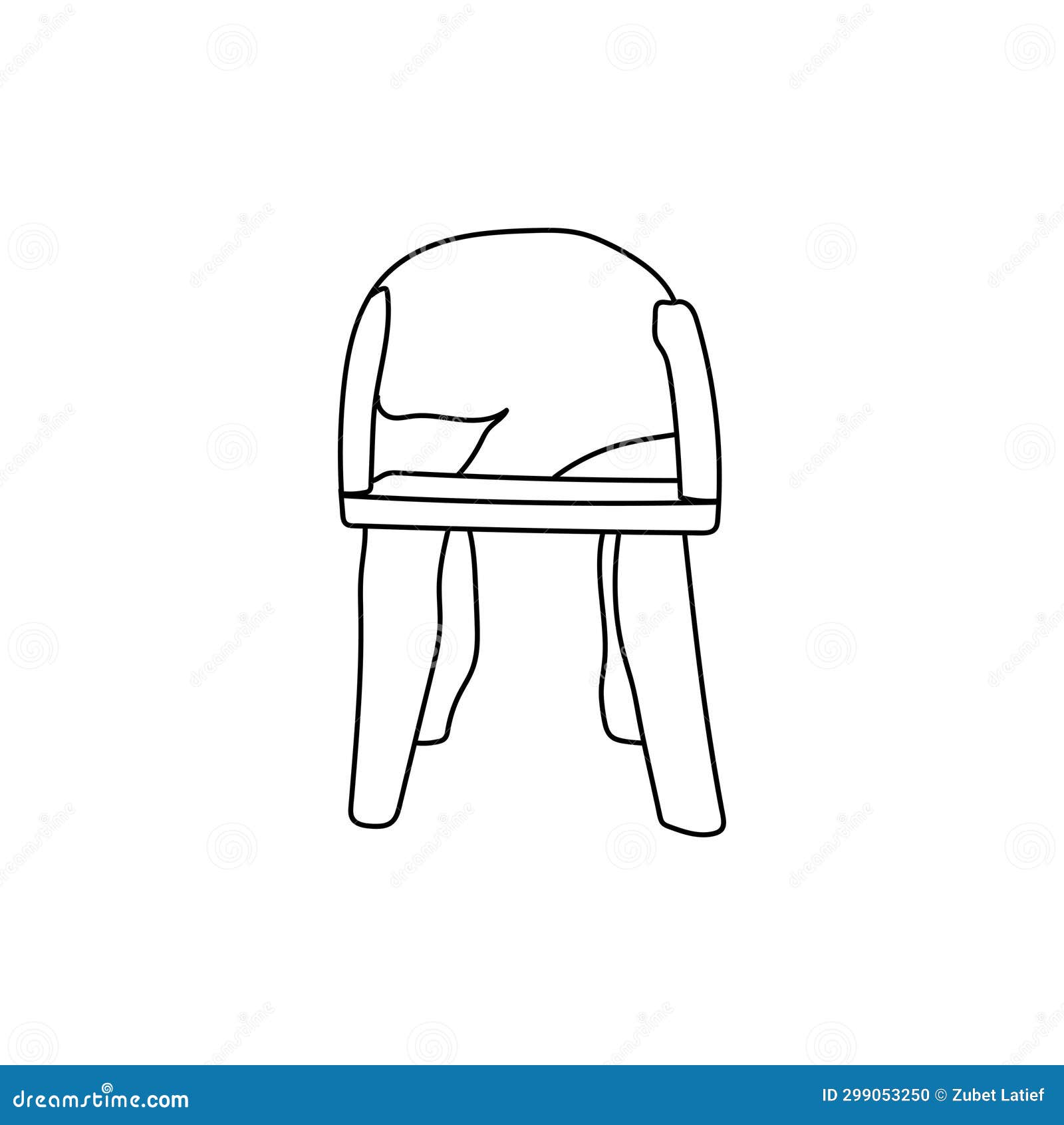 Simple Chair Illustration Vector Format | CartoonDealer.com #295873725