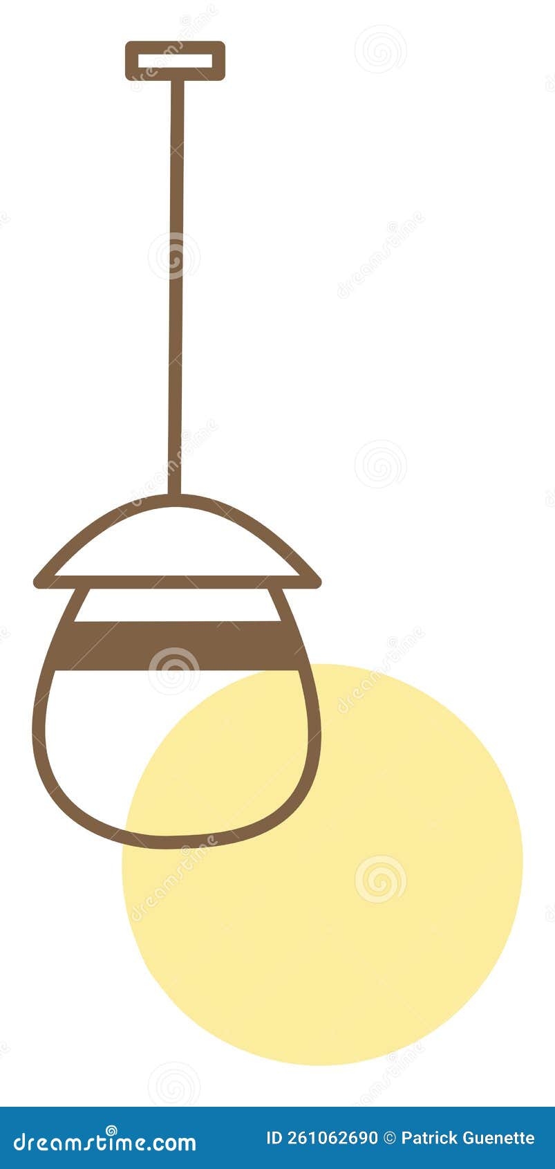 Simple chandelier, icon stock vector. Illustration of shine - 261062690