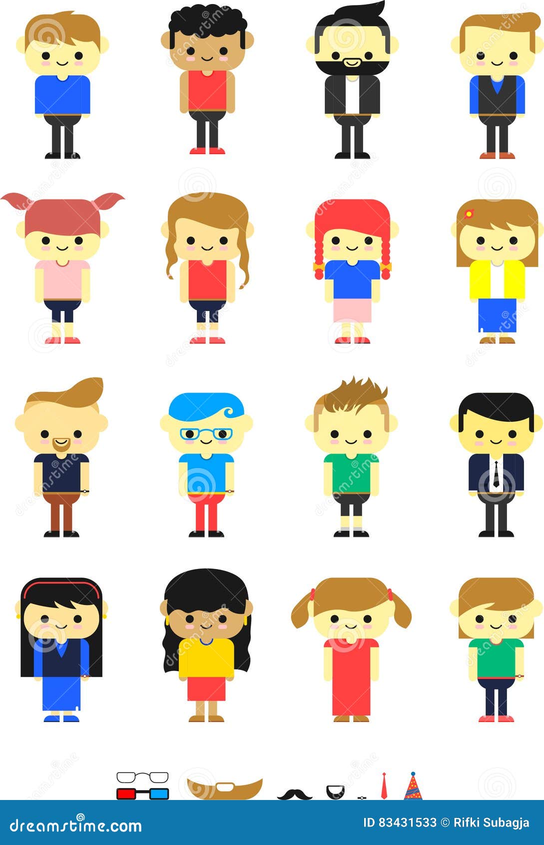 Simple character stock vector. Illustration of corel - 83431533