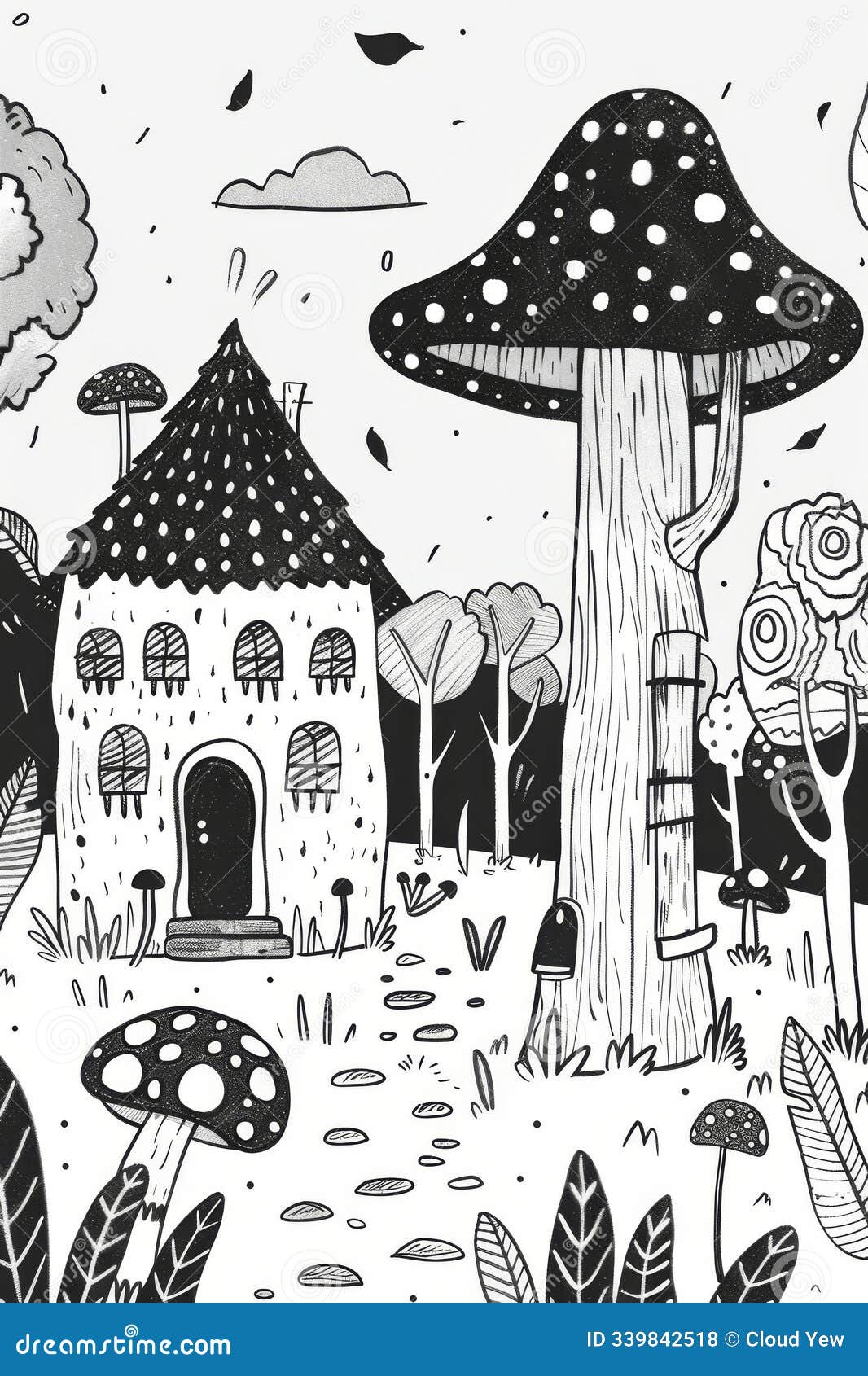 Simple and Charming Hand-drawn Cartoon Design. Stock Illustration ...