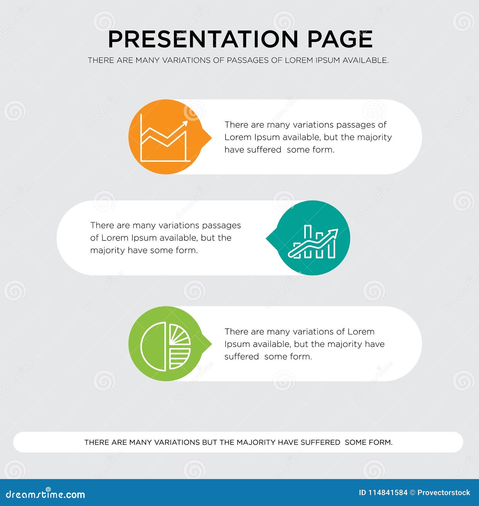 Simple Chart, Bars Chart, Presentation Stock Illustration ...