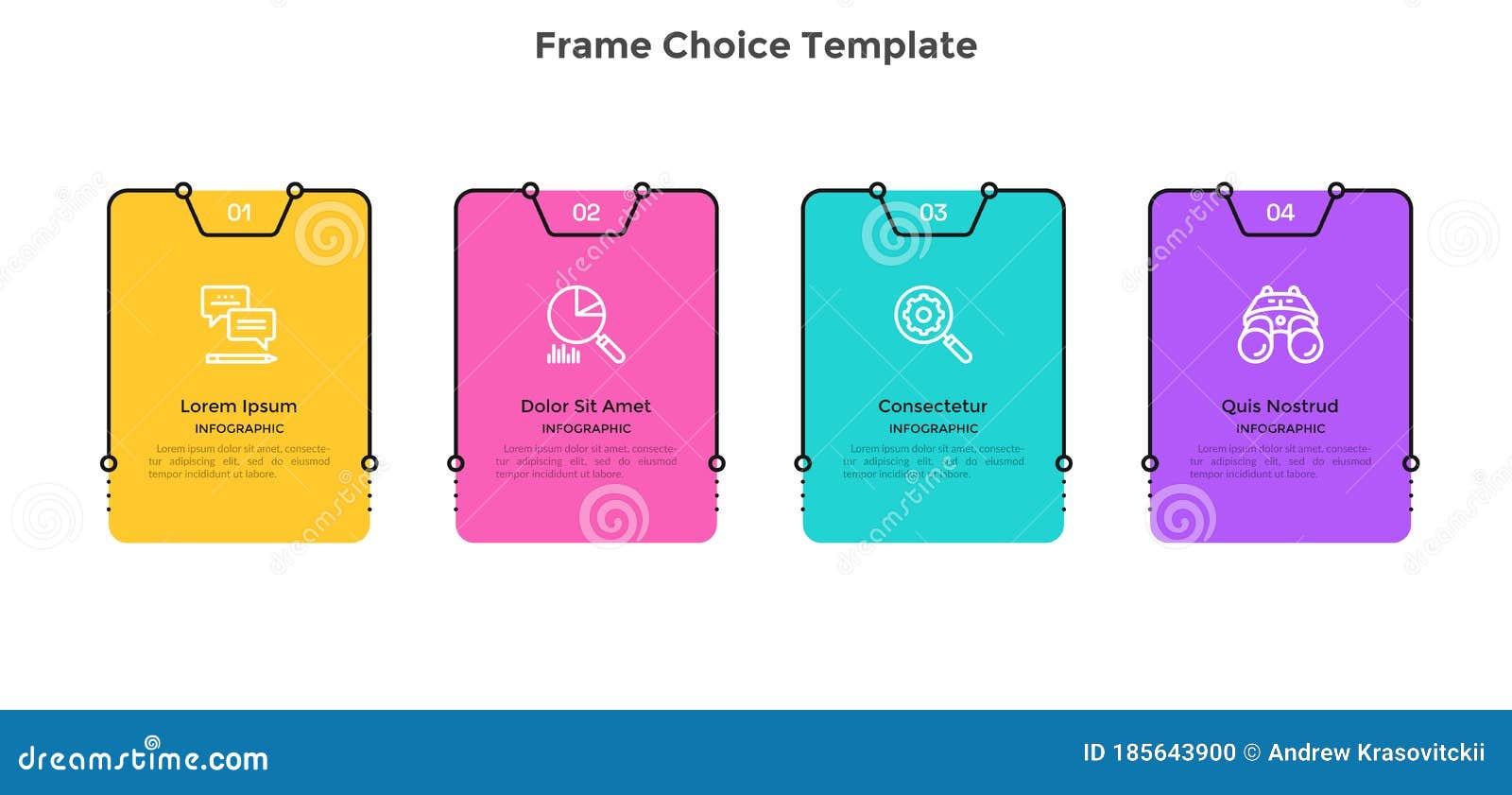 Modern Infographic Vector Template Stock Vector - Illustration of ...