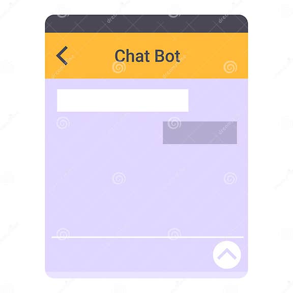Chat Bot Interface Showing Blank Message Windows Stock Illustration ...