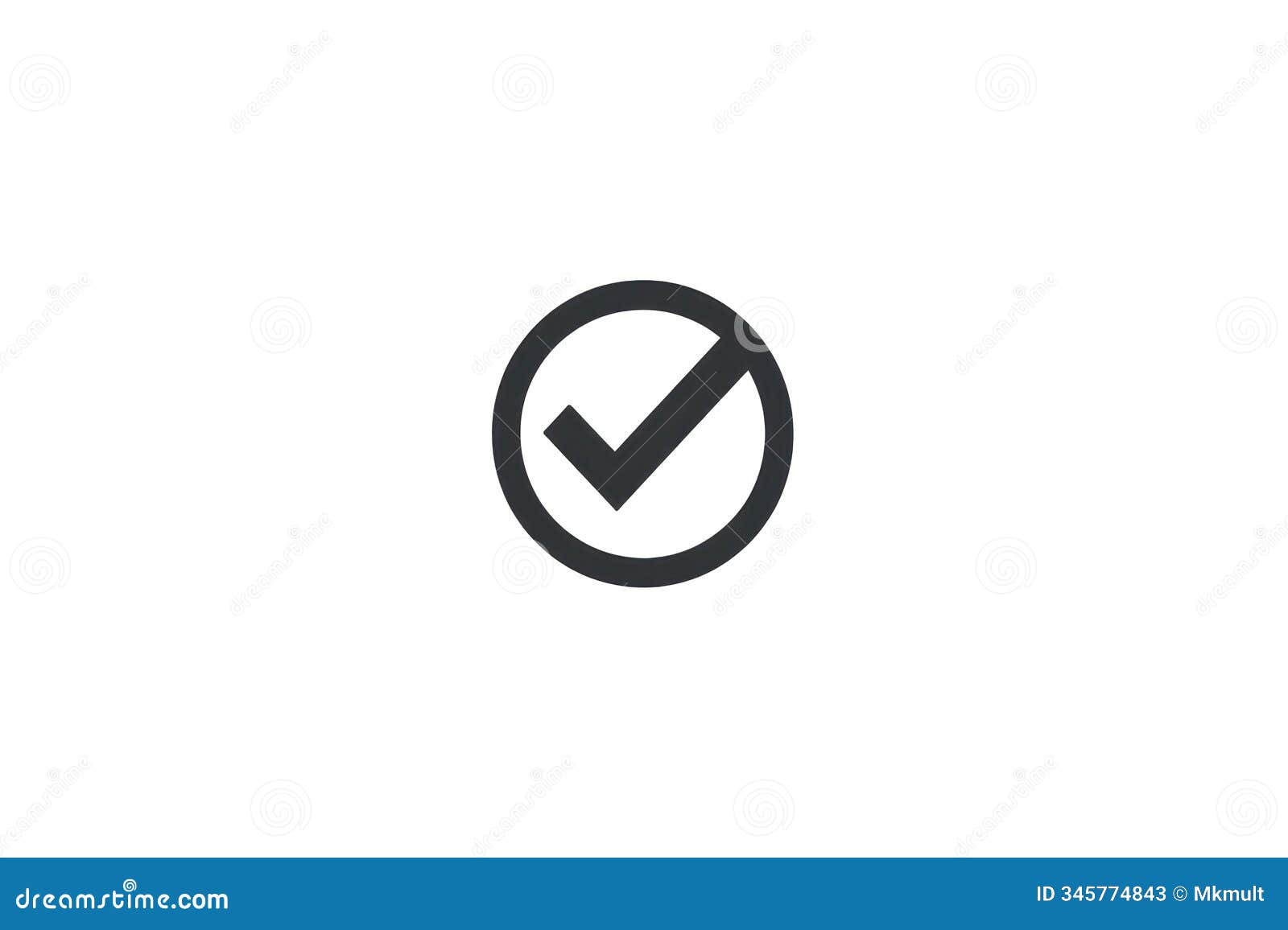 Check Mark Icon Suitable for Web Design, Highlighting Confirmed Actions ...