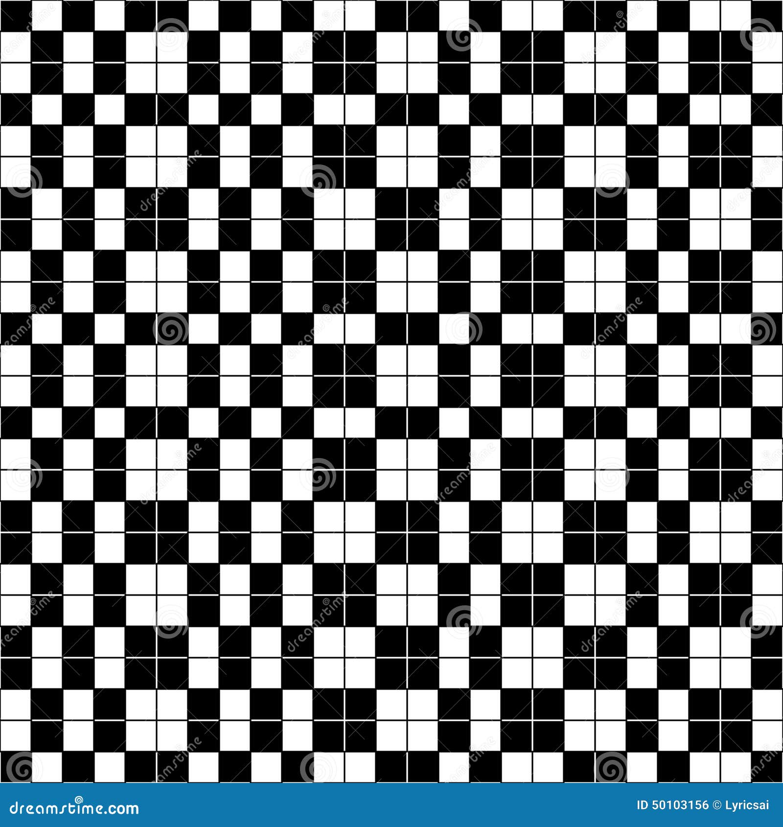 Simple Checkered Black and White Stock Vector - Illustration of ...
