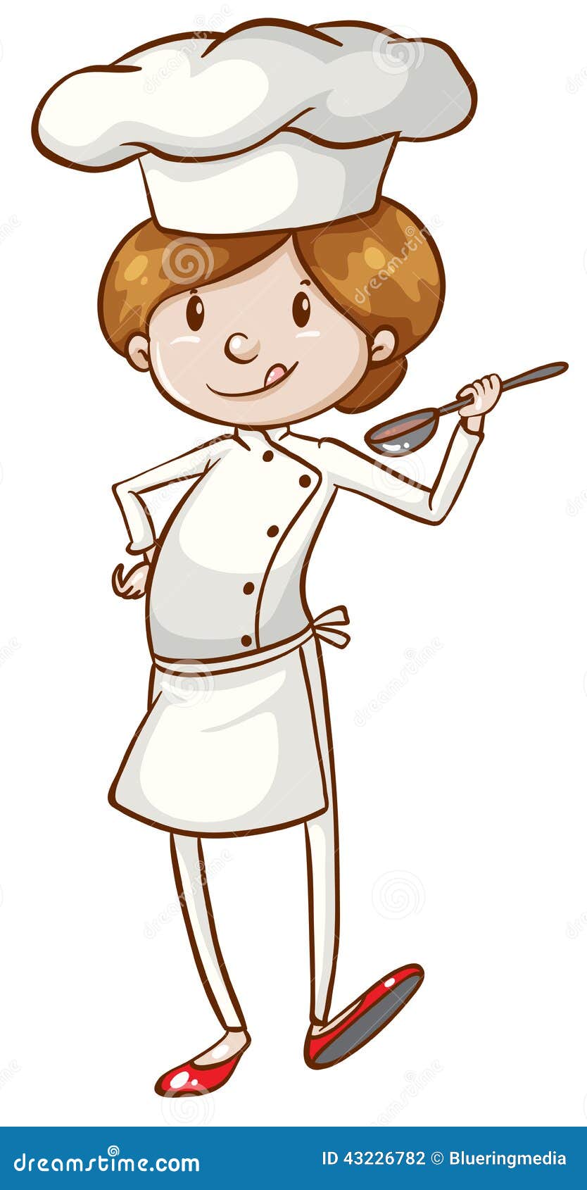 A simple chef stock vector. Illustration of catering - 43226782