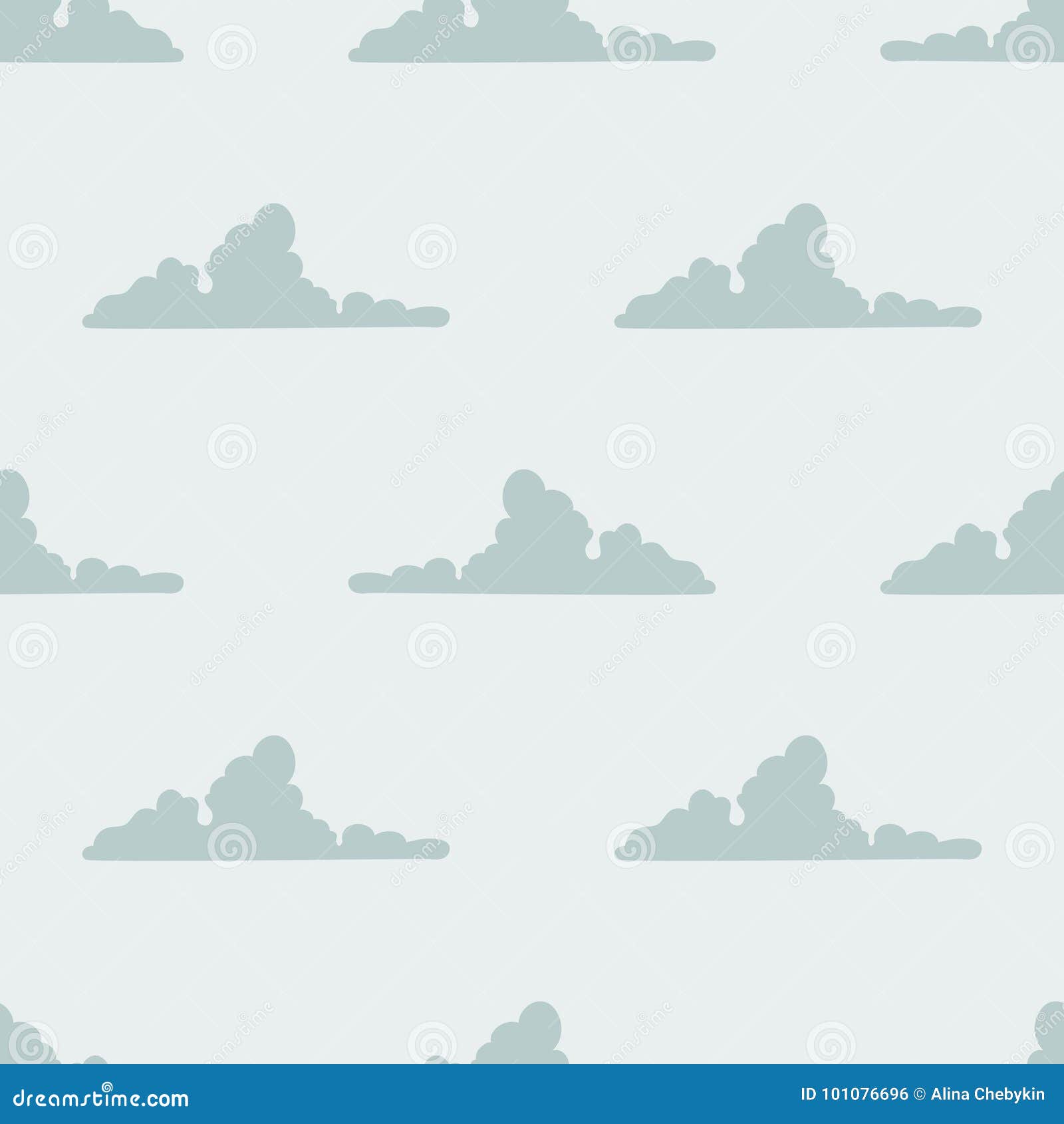 Seamless Pattern with Clouds Stock Vector - Illustration of child ...