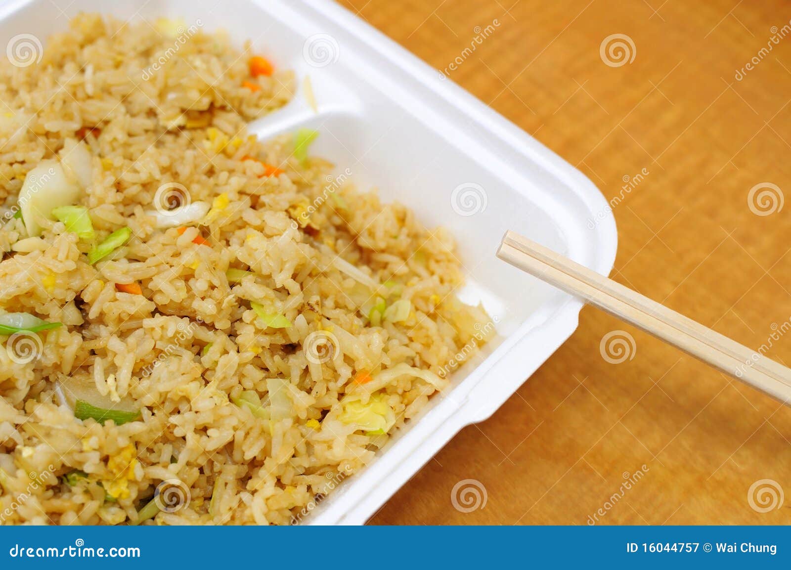 Simple Chinese fried rice stock image. Image of healthy - 16044757
