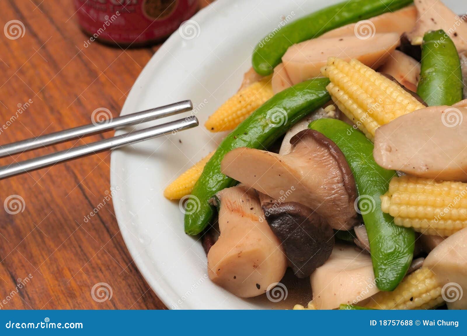 Simple Chinese Style Mixed Vegetables Stock Photo - Image of menu ...