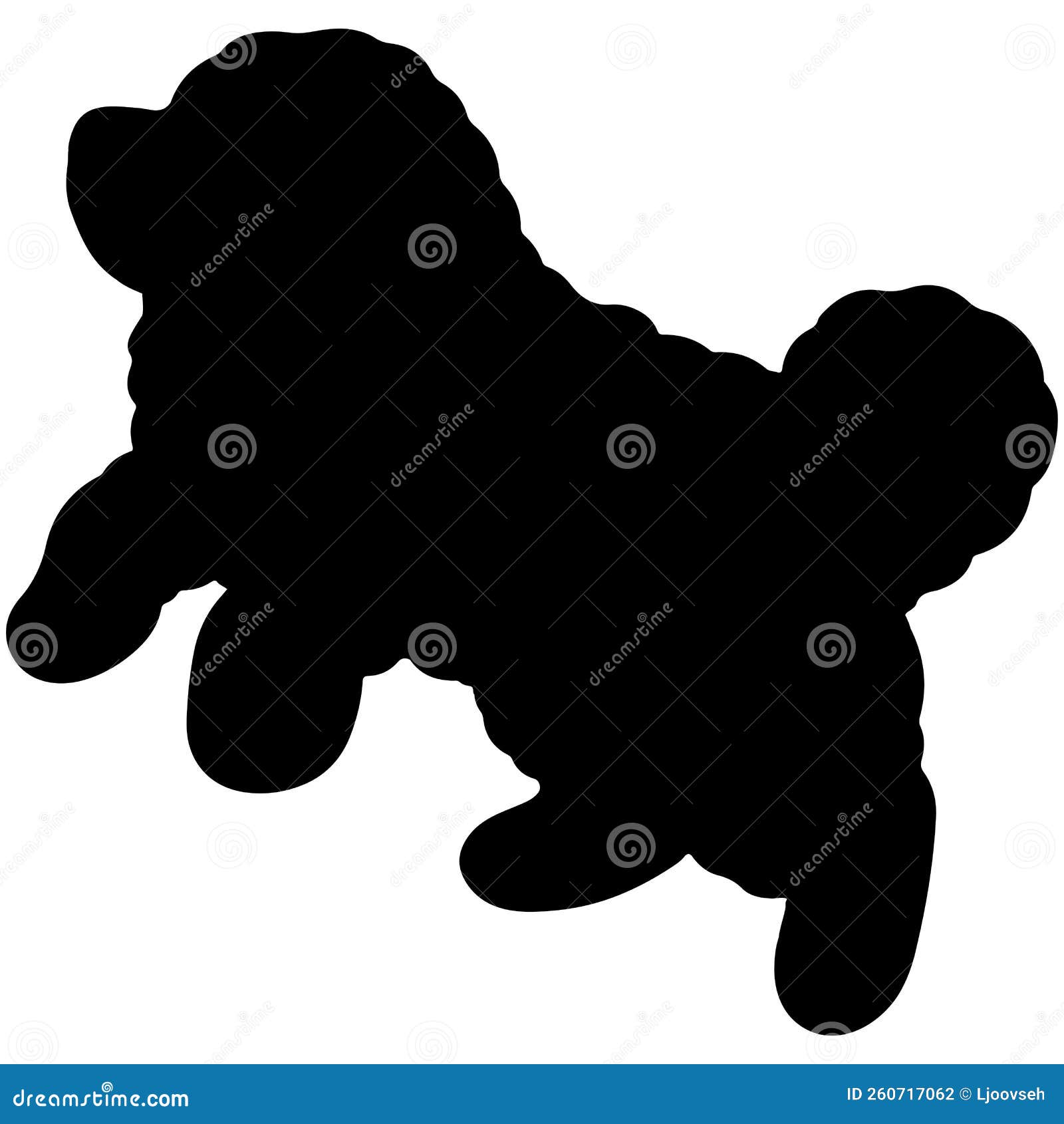 Simple Chow Chow Dog Silhouette Jumping Stock Vector - Illustration of ...