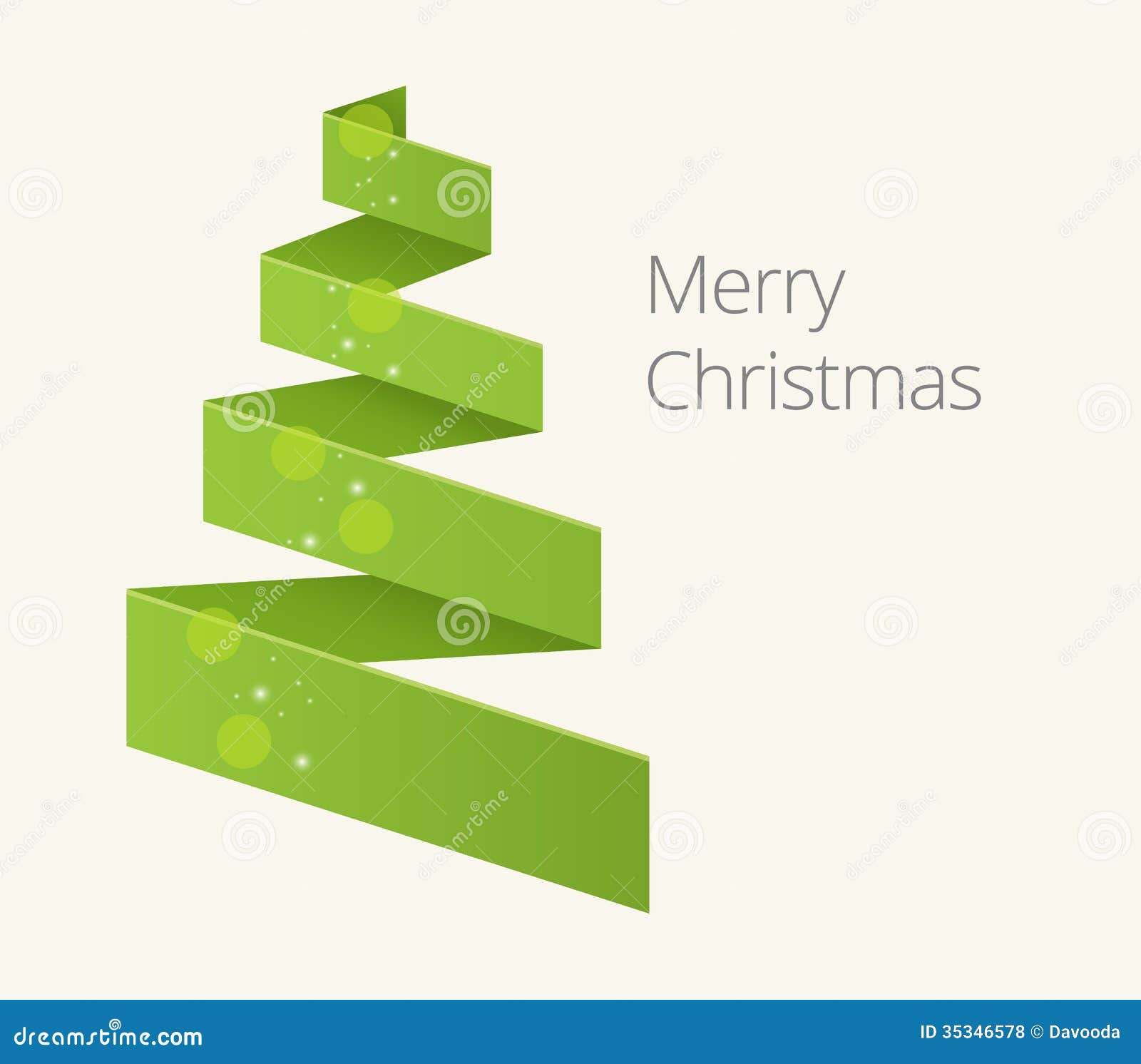 Simple Christmas Tree stock vector. Illustration of green - 35346578