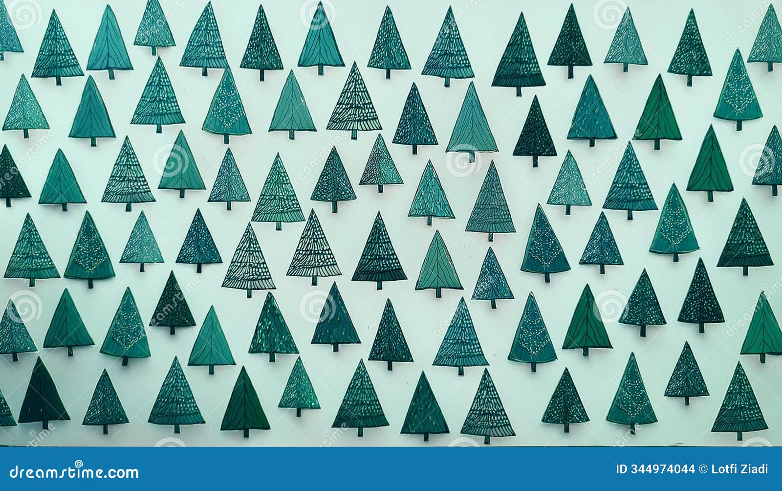 Simple Christmas Tree Pattern Design. Suitable for Wallpapers and ...