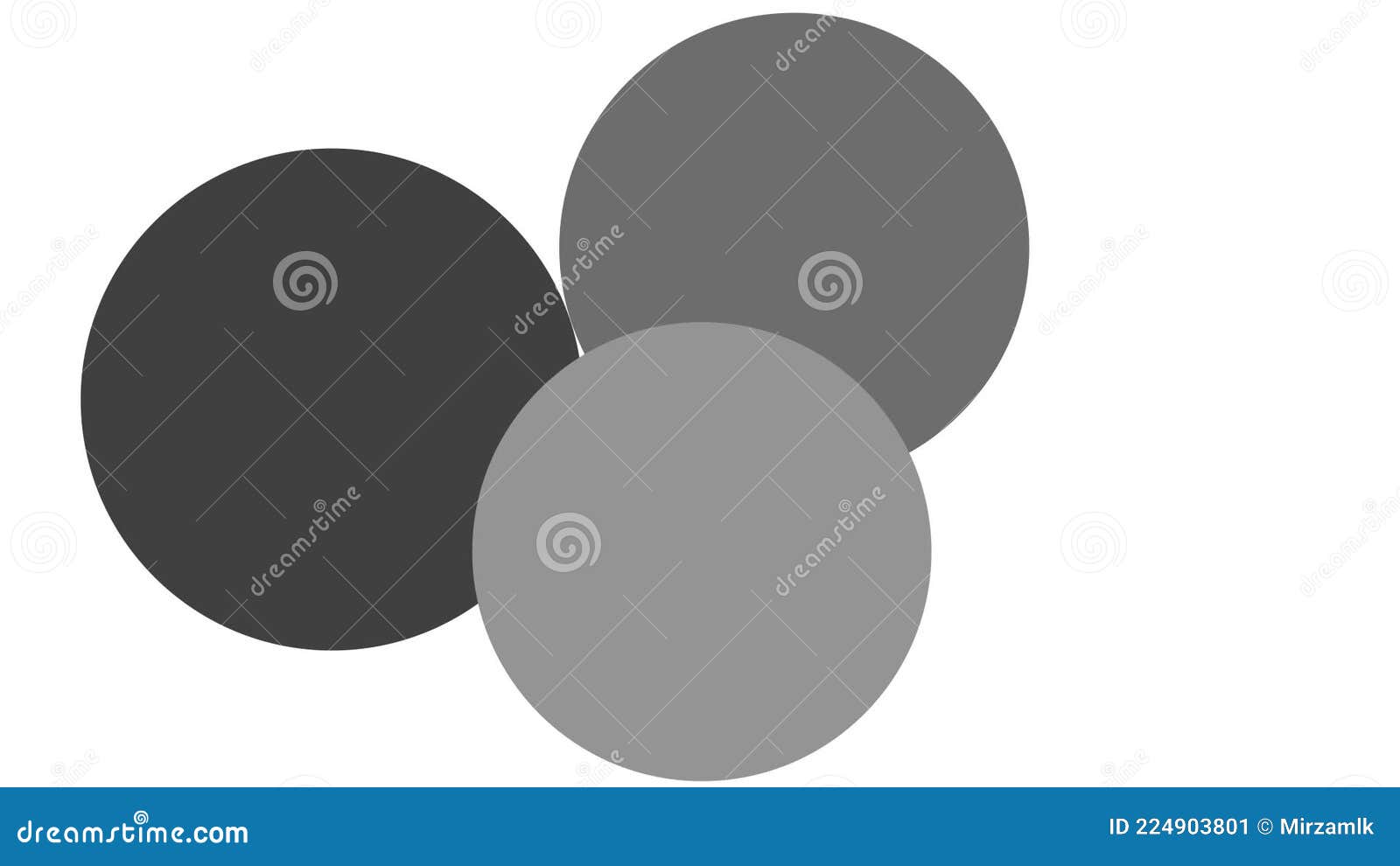 Three Circle Scaling Up - Alpha Matte - HD Stock Video - Video of light ...