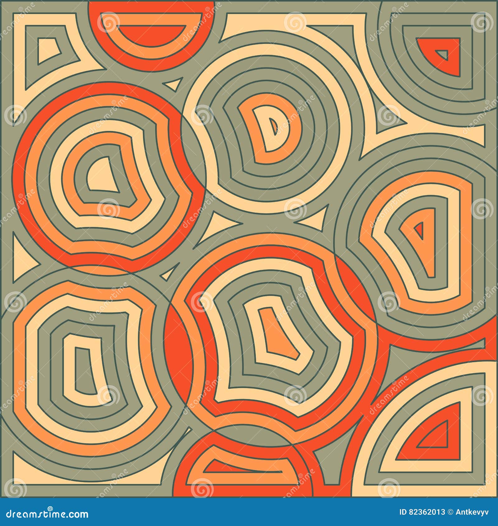 Simple Circle Background. Abstrac Round Design Decor Graphic. Vector ...