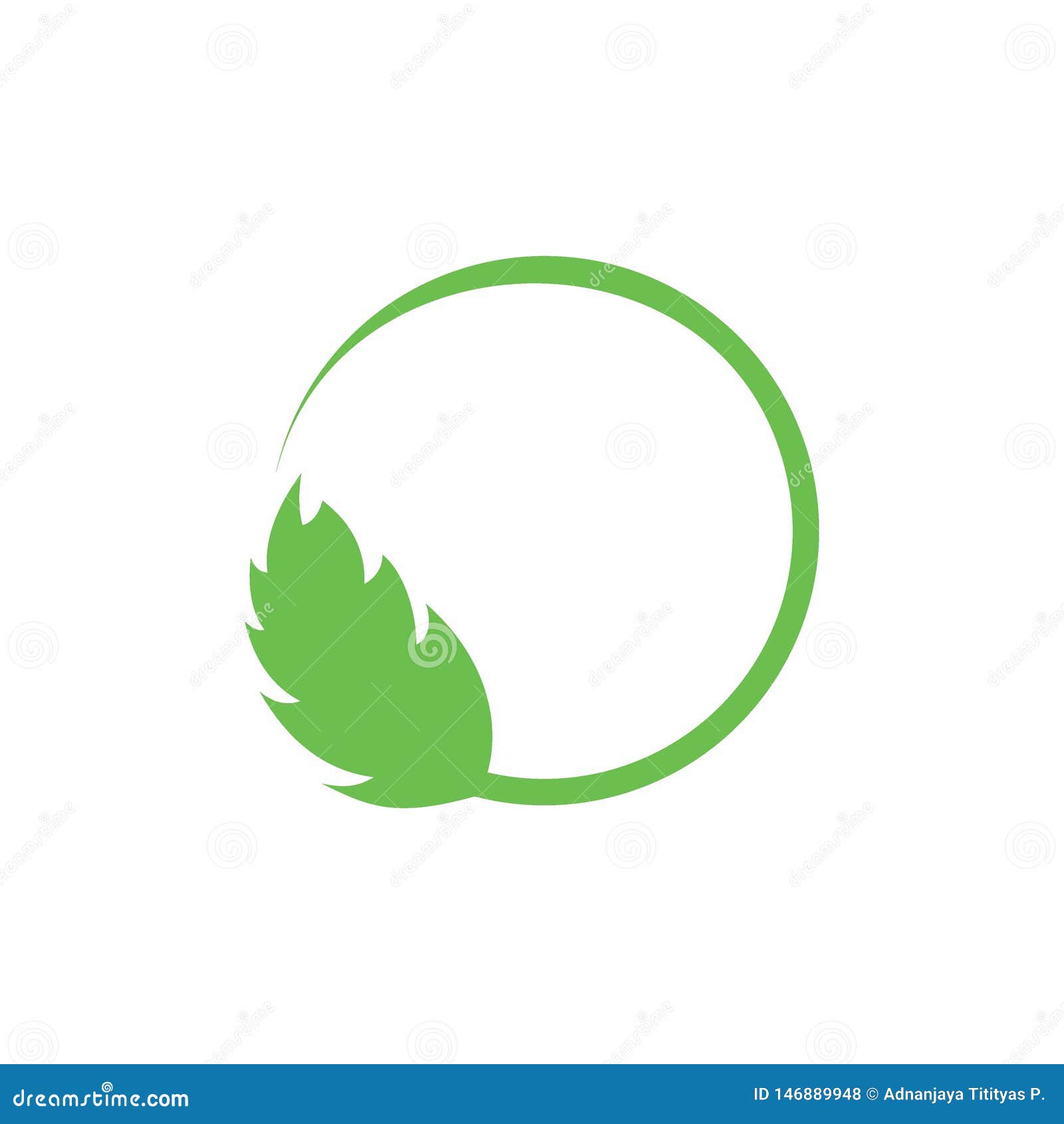Simple Circle Leaf Rotate Geometric Vector Stock Vector - Illustration ...