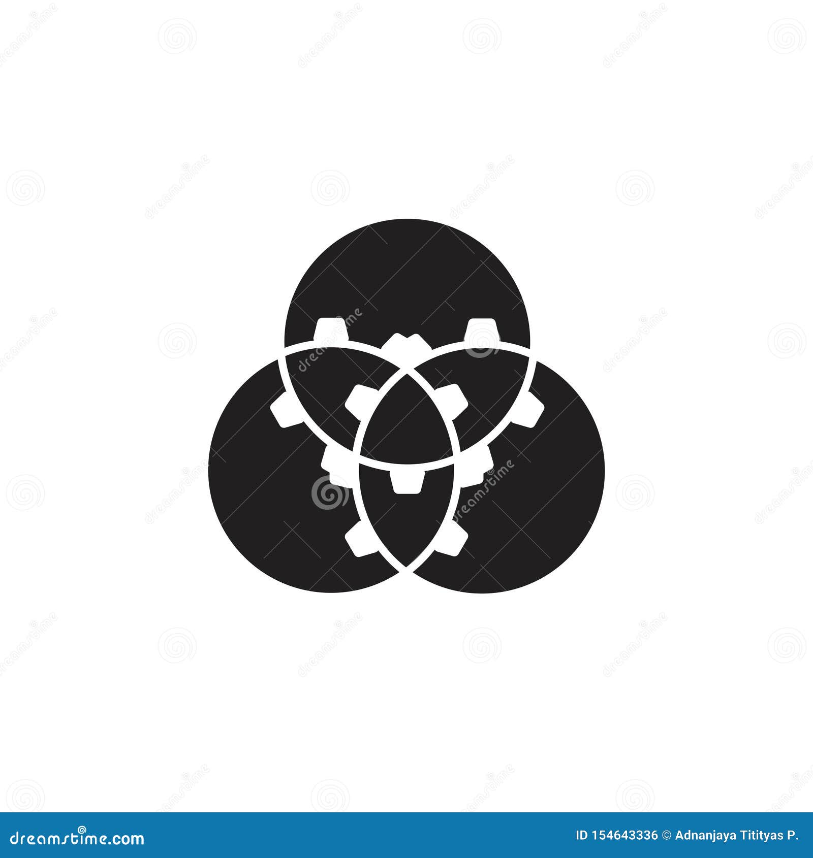 Simple Circle Linked Chart Logo Vector Stock Vector - Illustration of ...
