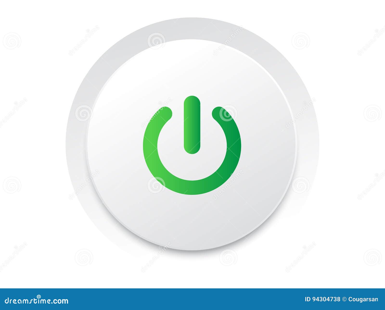 Simple Circle Play UI Switch Button Vector Vector Format Stock Vector ...