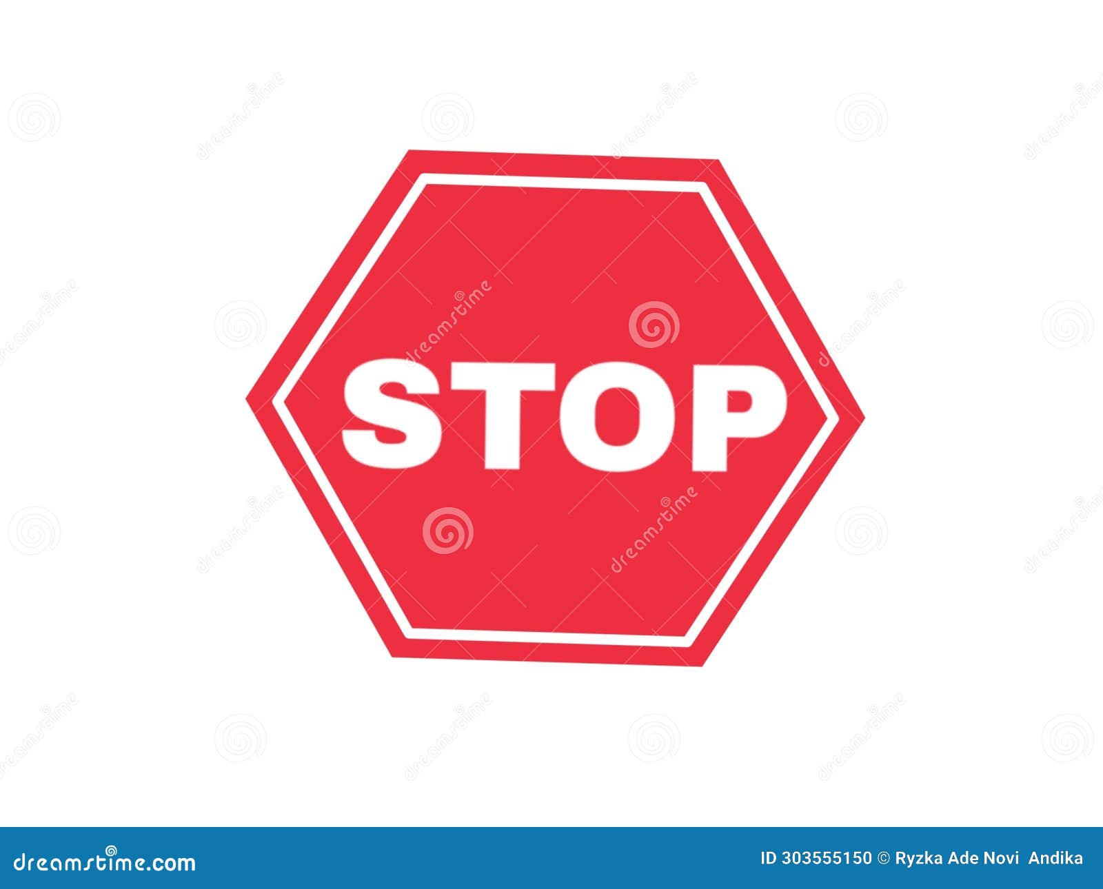 Simple Hexagon Regular Stop Sign Stock Photo - Image of hexagon, simple ...