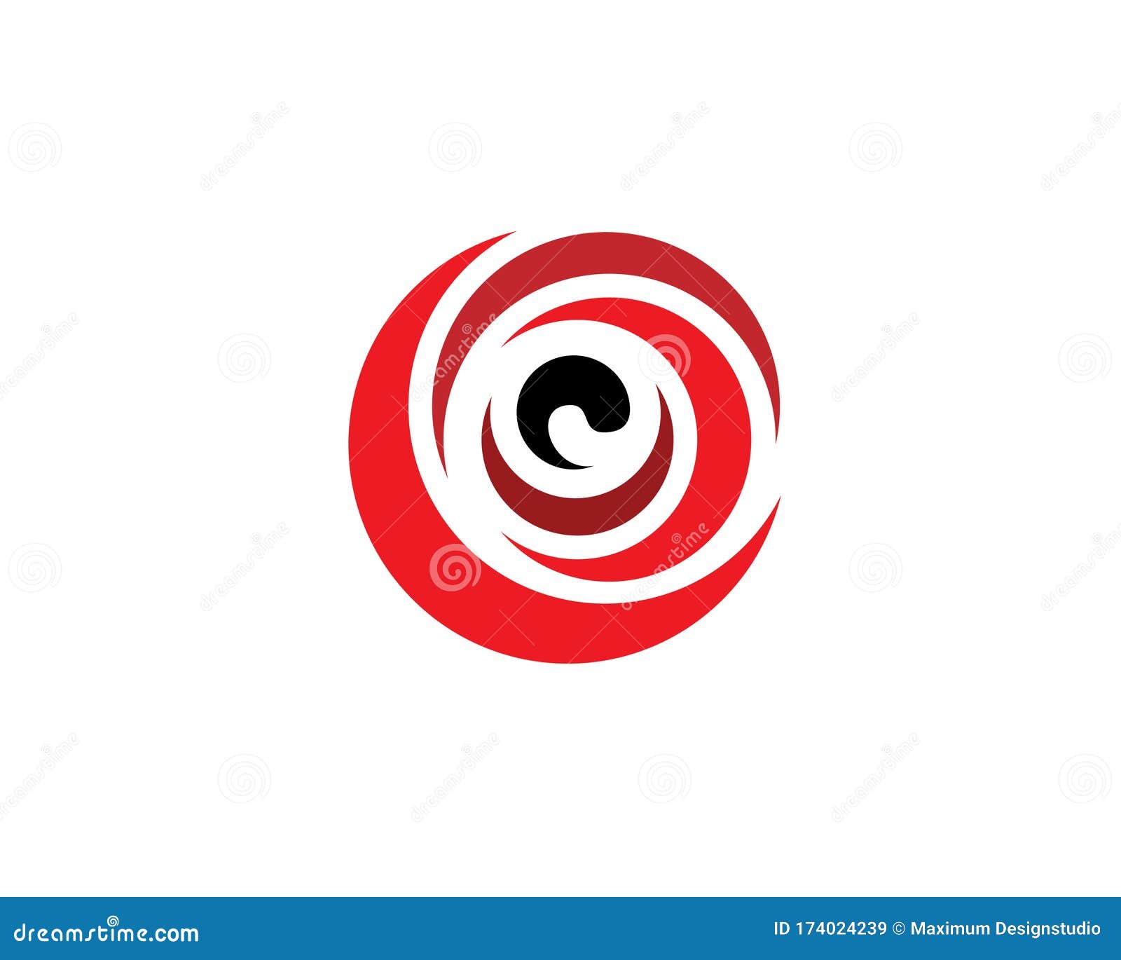 Simple Circle Rose Logo Vector Stock Vector - Illustration of icon ...