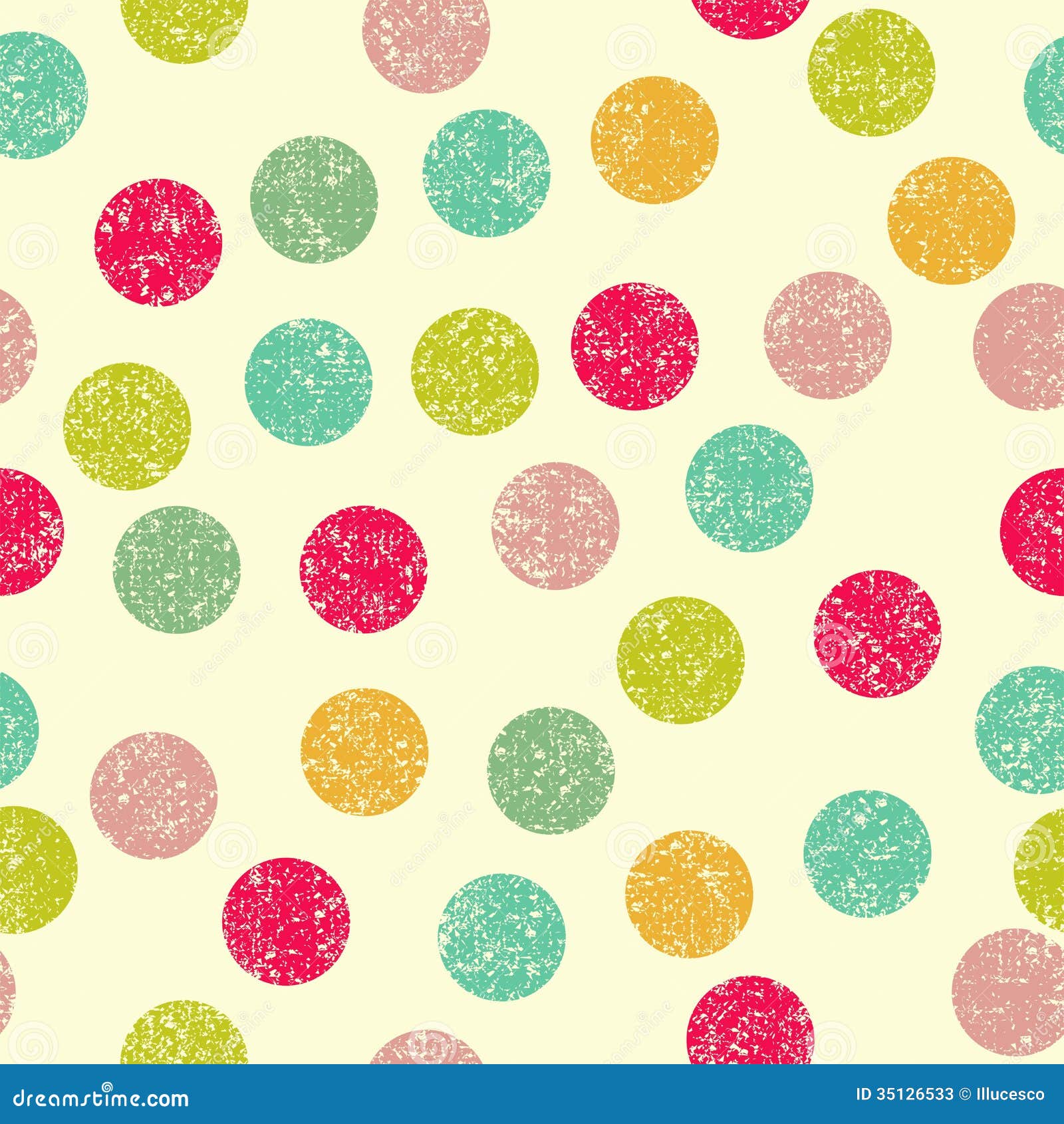 Simple Circle Seamless Background Stock Vector - Illustration of ...