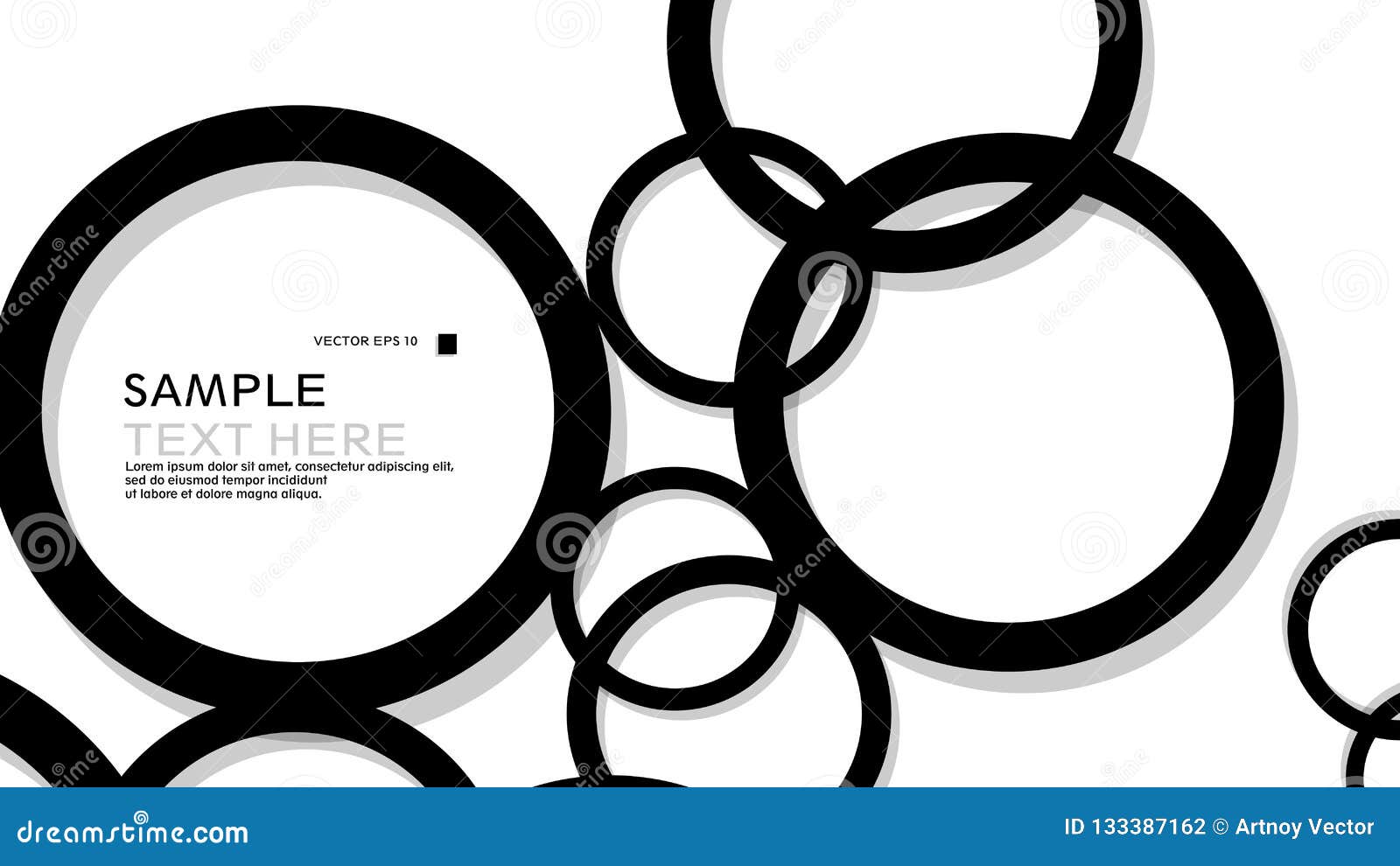 Simple Circles Background stock vector. Illustration of background ...