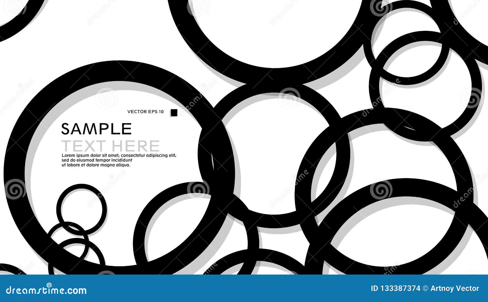 Simple Circles Background stock vector. Illustration of color - 133387374
