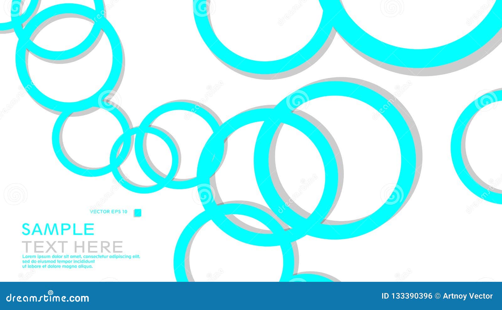 Simple Circles Background .vector Graphic Design on Eps 10 Stock Vector ...