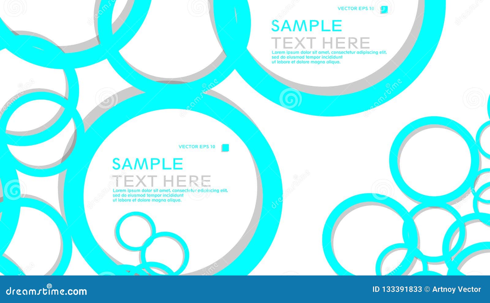 Simple Circles Background stock vector. Illustration of vector - 133391833