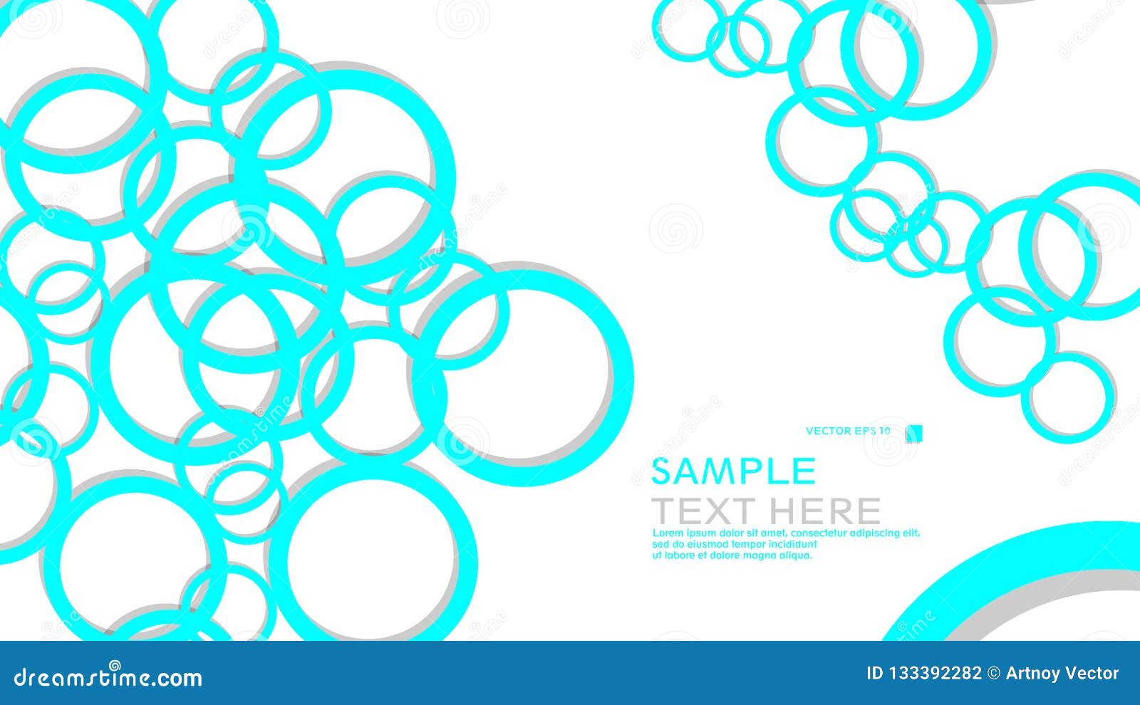 Simple Circles Background stock vector. Illustration of design - 133392282