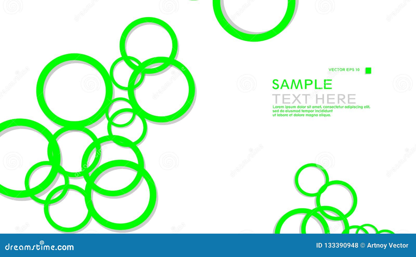 Simple Circles Background stock vector. Illustration of design - 133390948