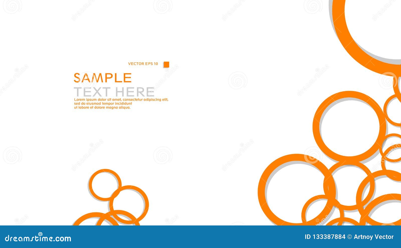 Simple Circles Background stock vector. Illustration of design - 133387884