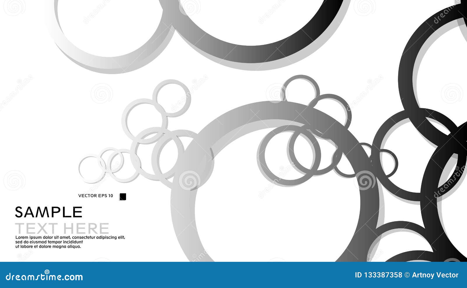 Simple Circles Background stock vector. Illustration of black - 133387358