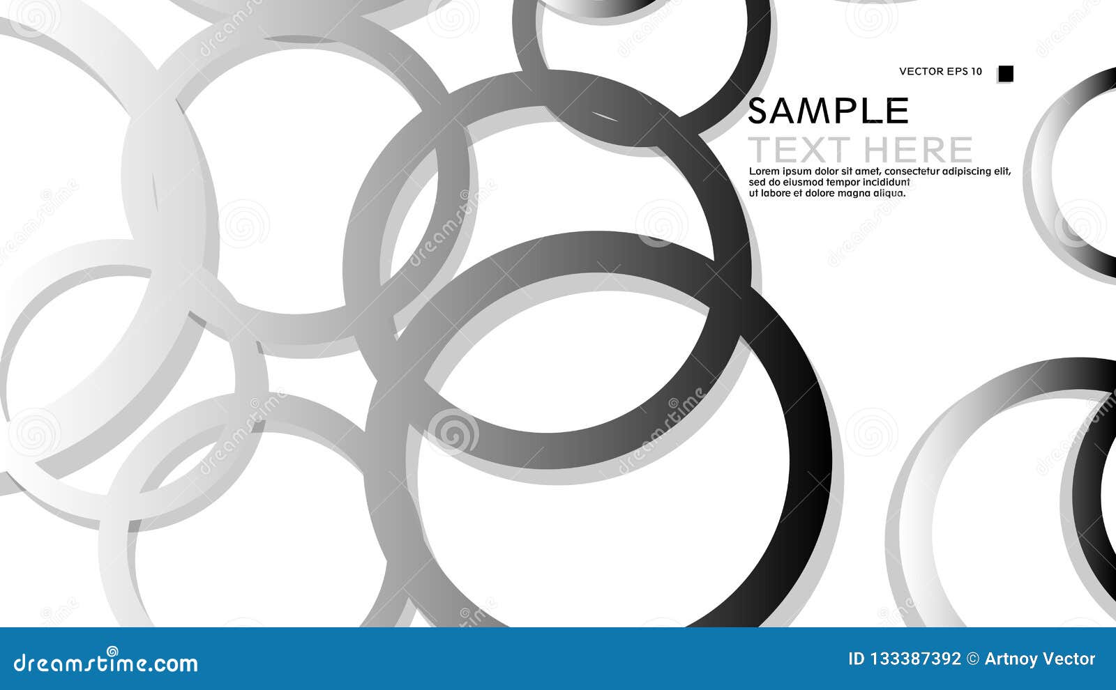 Simple Circles Background stock vector. Illustration of vector - 133387392